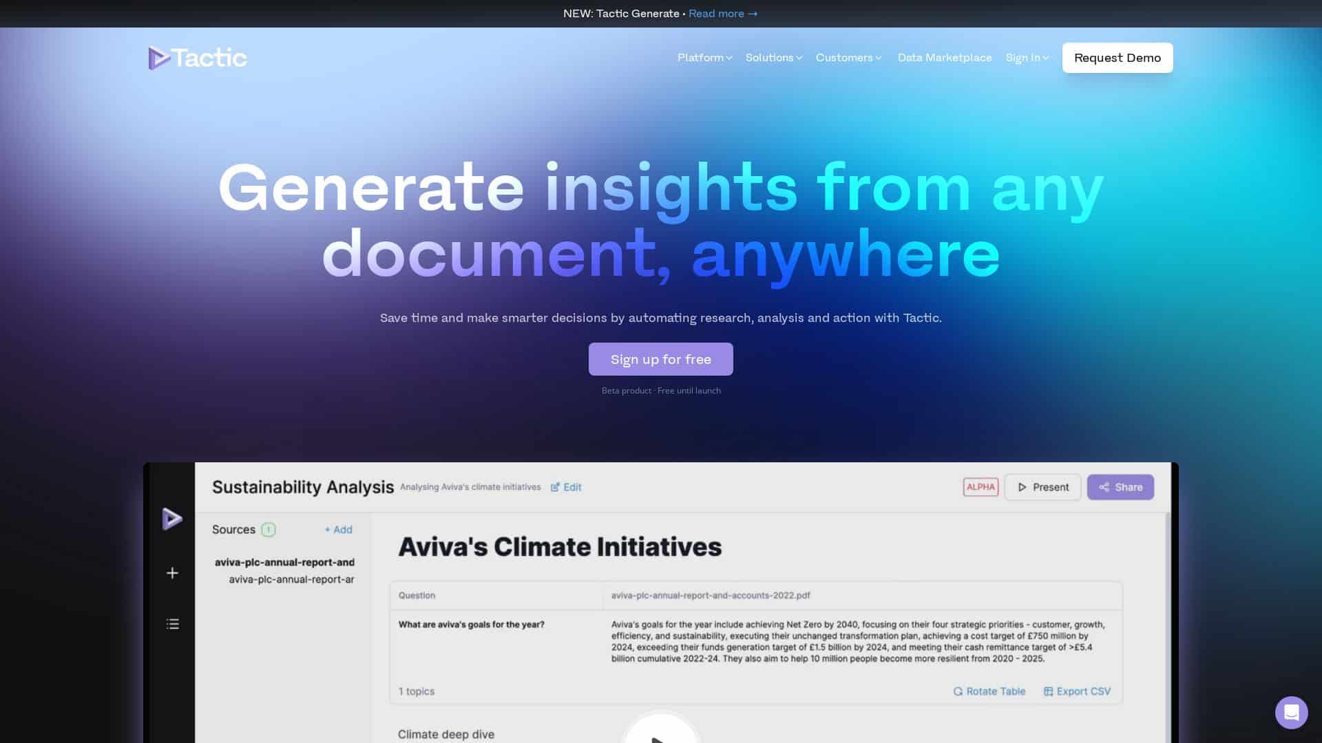 Generate | Transforming Data Analysis and Insights | Futureen