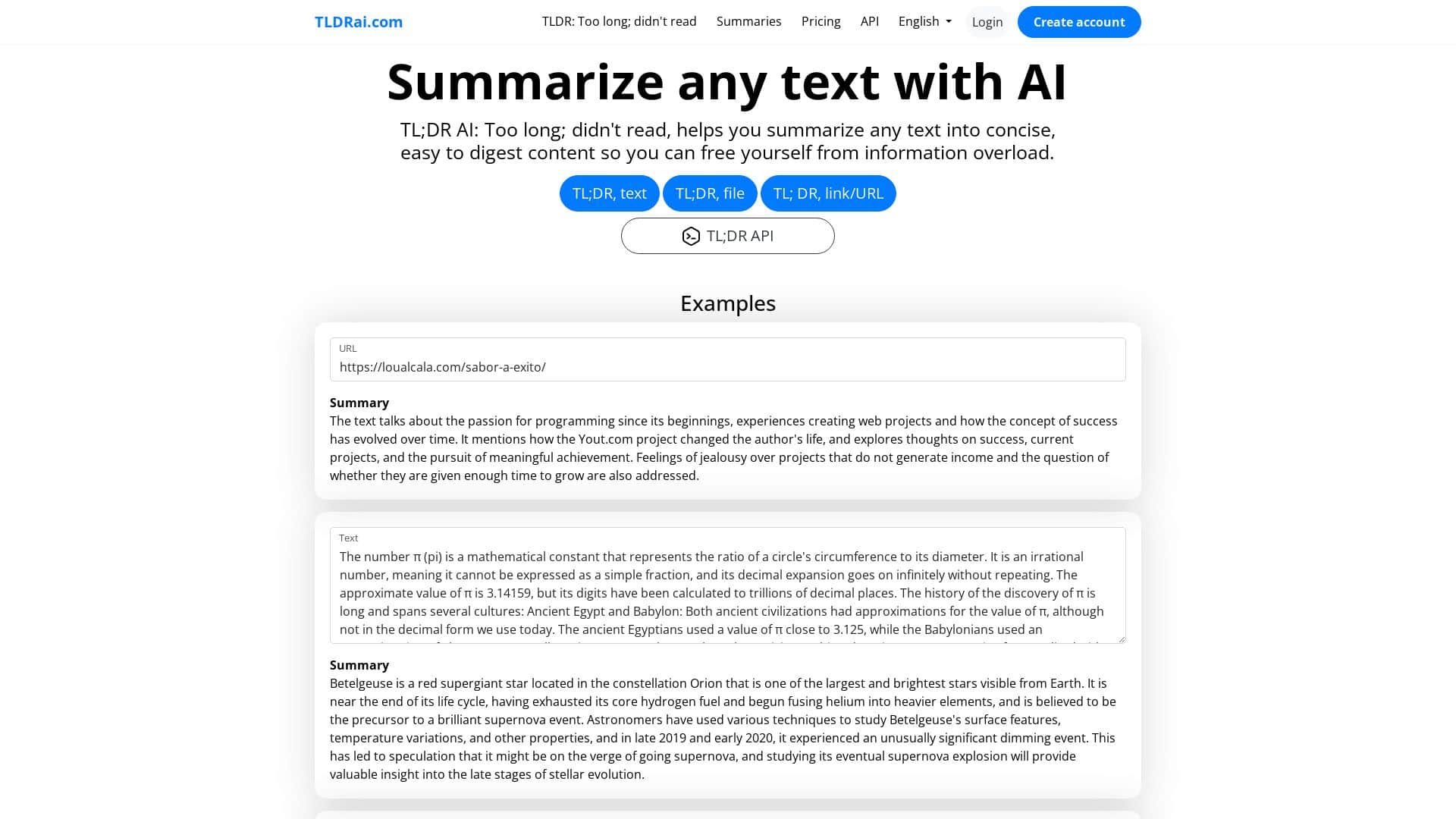 TL;DR AI | Summarize Long Texts Easily | Futureen