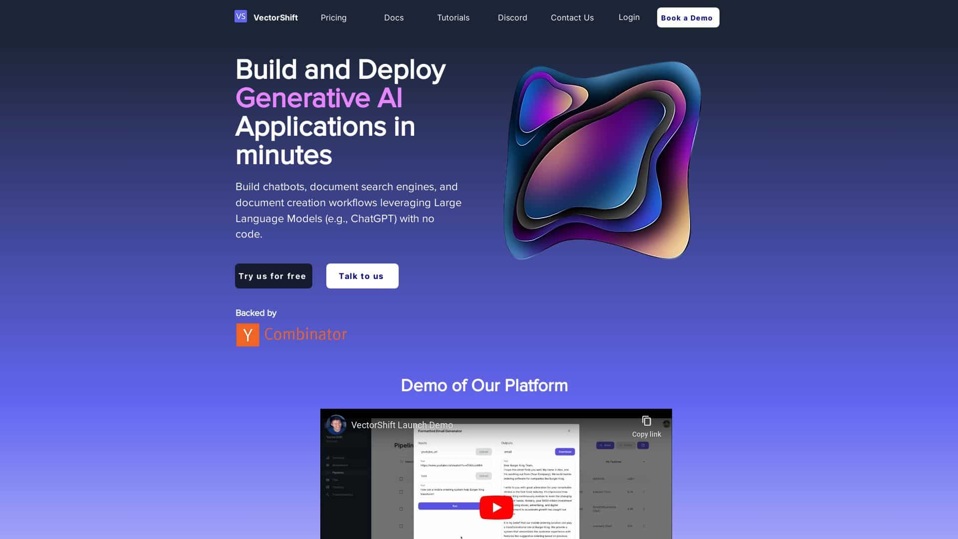 VectorShift | AI Solutions for Enterprise | Futureen