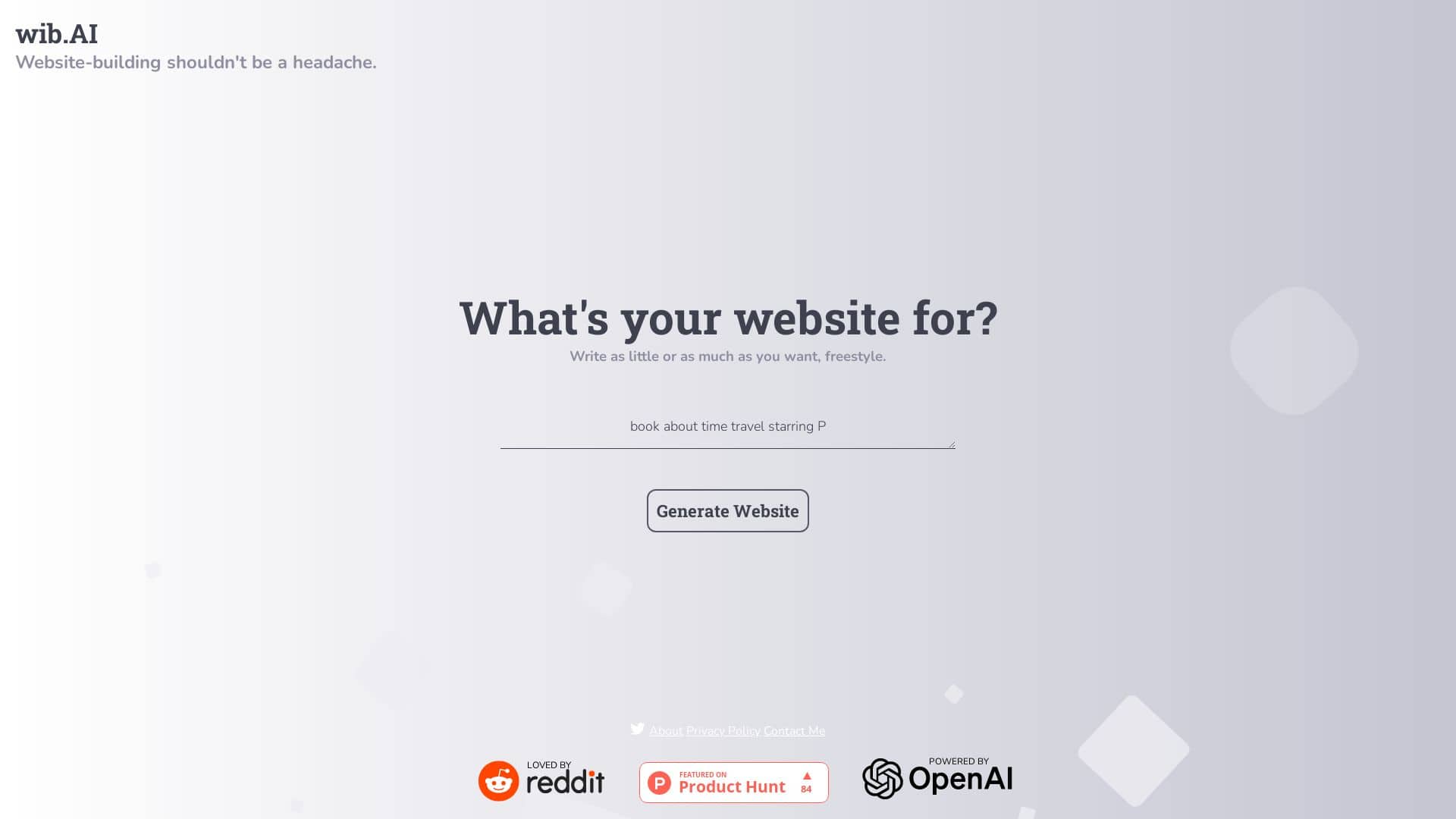 wib.AI | Fast Restaurant Website Creation Tool | Futureen