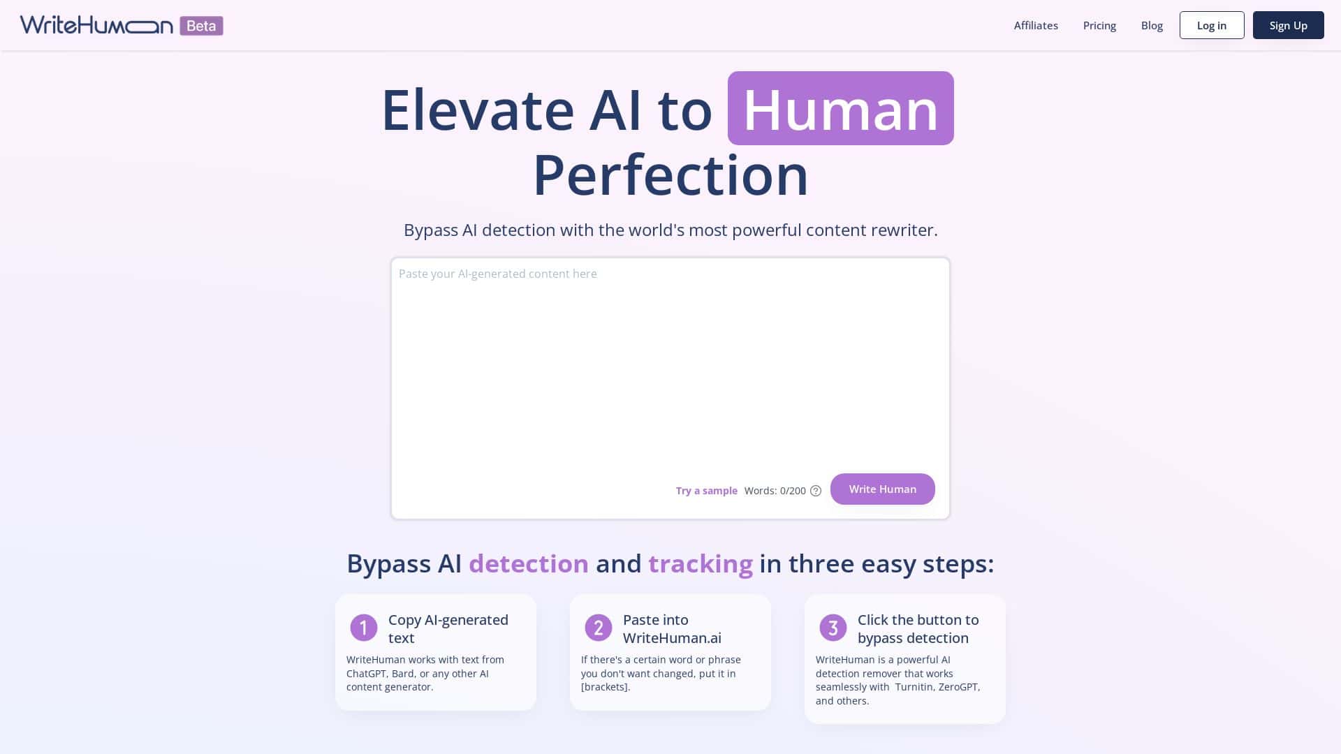 WriteHuman | Bypass AI Detection and Tracking Effectively | Futureen