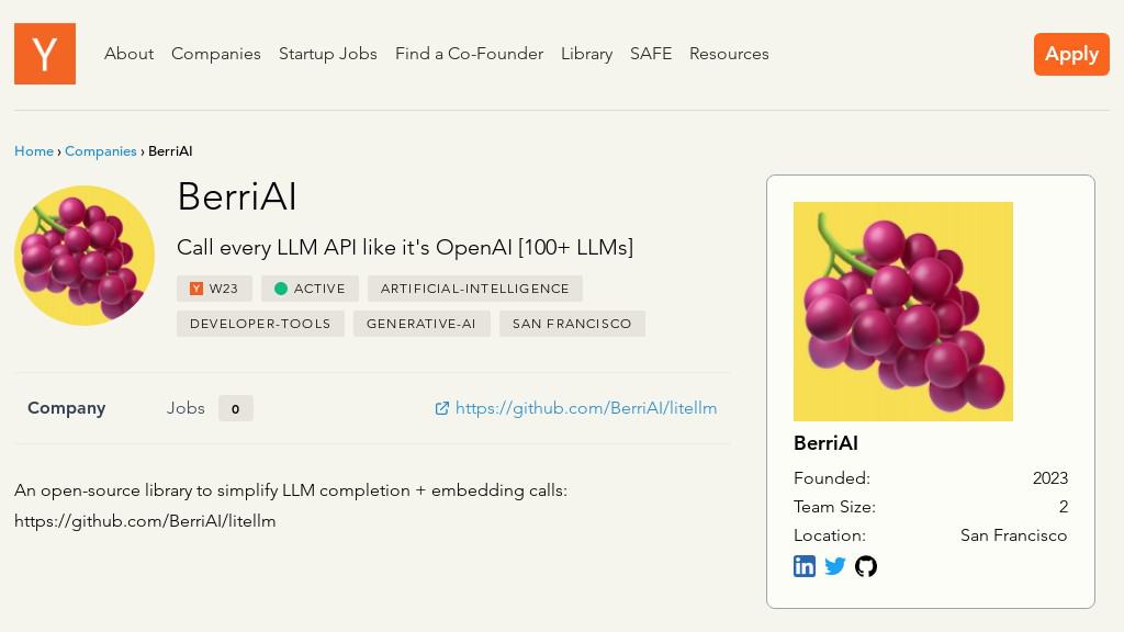 BerriAI | Simplify API Calls for Better Workflow | Futureen