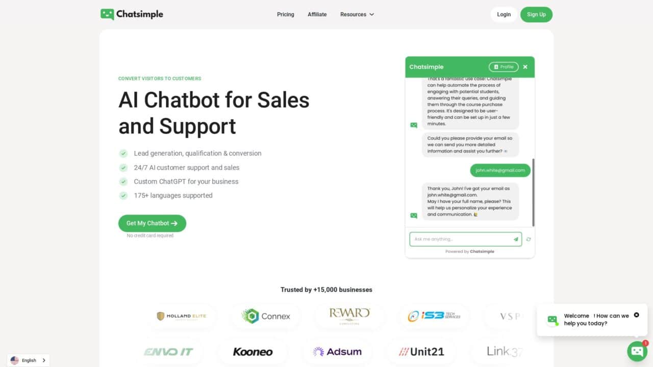 Chatsimple | Streamline Your Business with AI Chatbots | Futureen