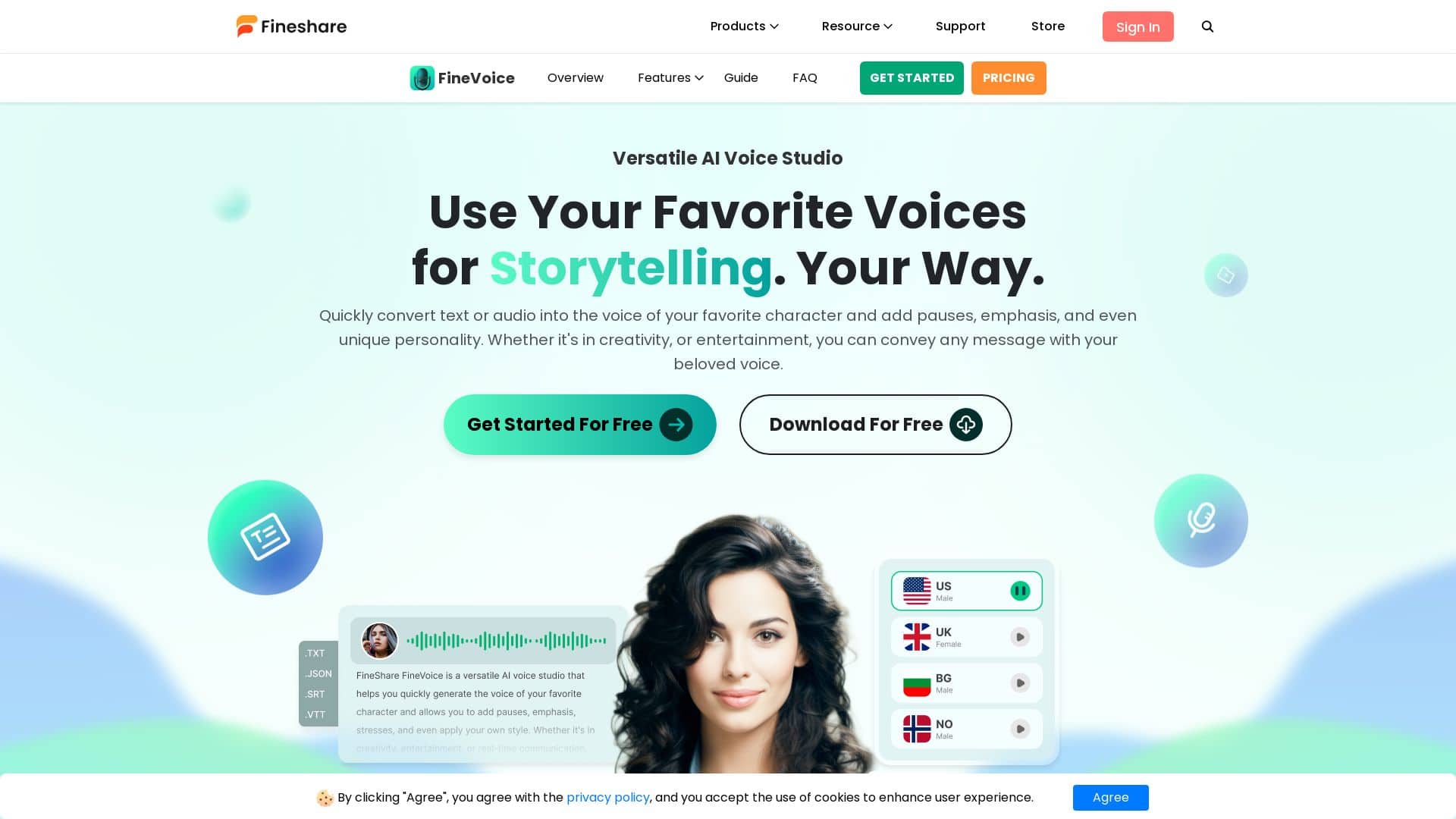 FineShare FineVoice | Elevate Your Voice Using AI | Futureen
