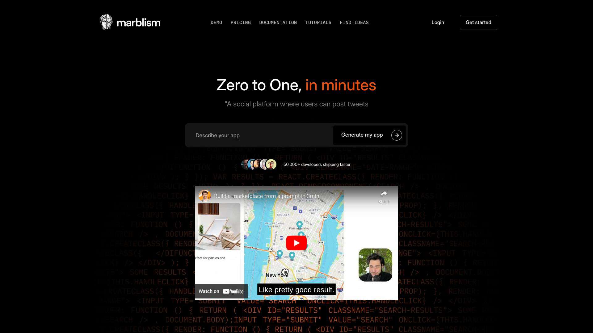Marblism | Create Web Apps Instantly with One Prompt! | Futureen