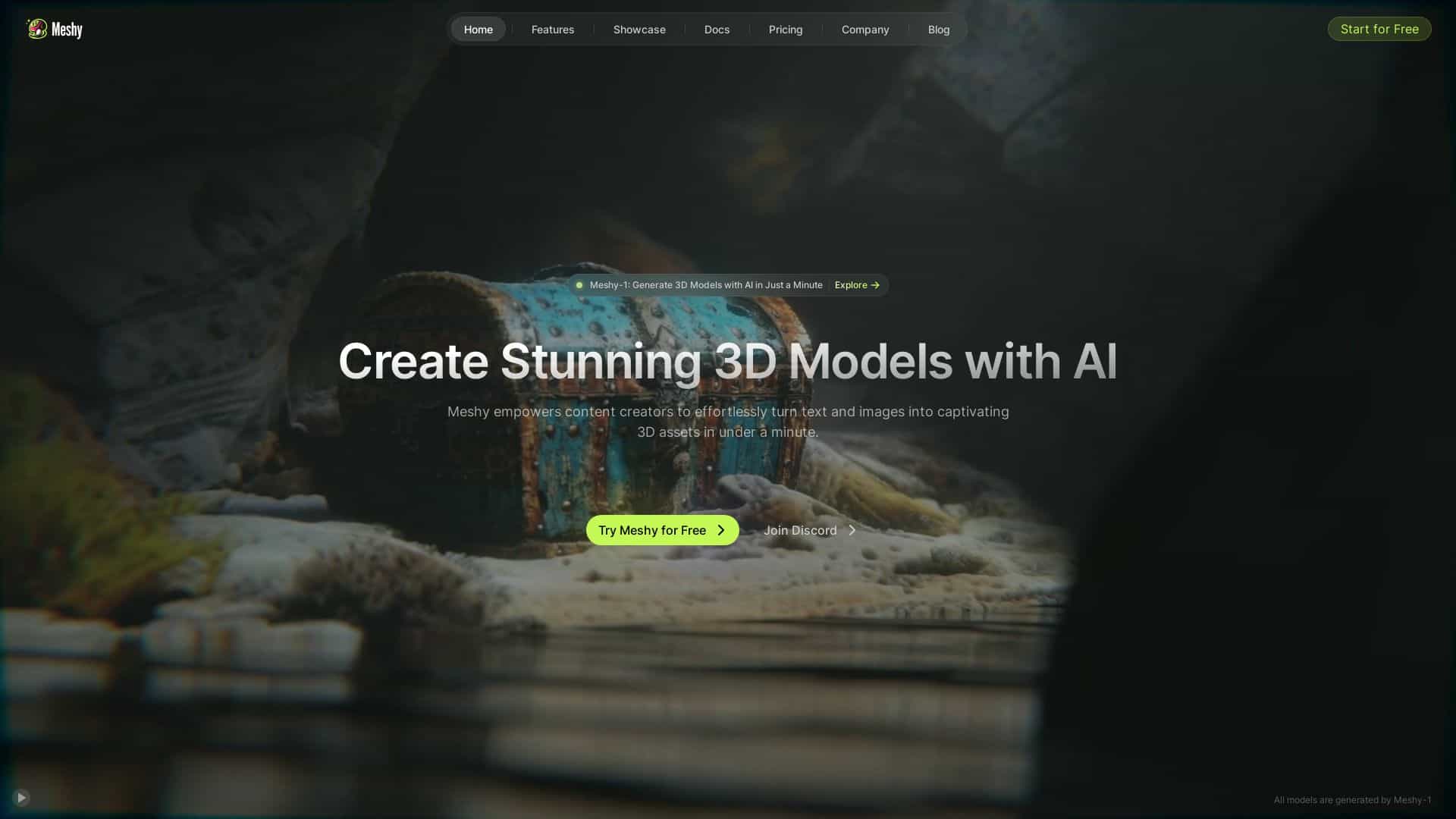 Meshy | Create 3D Game Assets with AI | Futureen