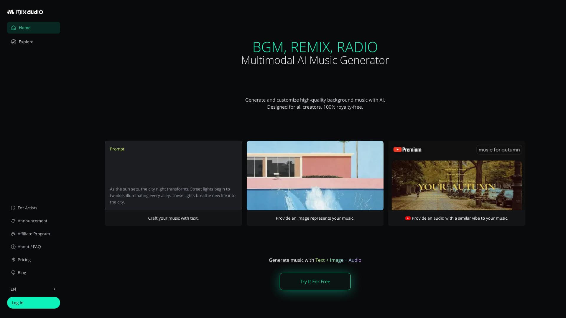 MixAudio | Easily Create Original, License-Free Music! | Futureen