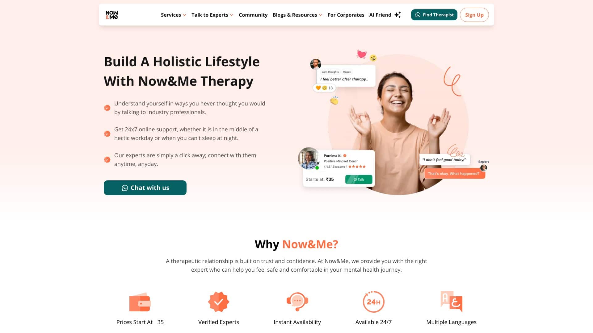 Now & Me | Your Online Mental Health Support | Futureen