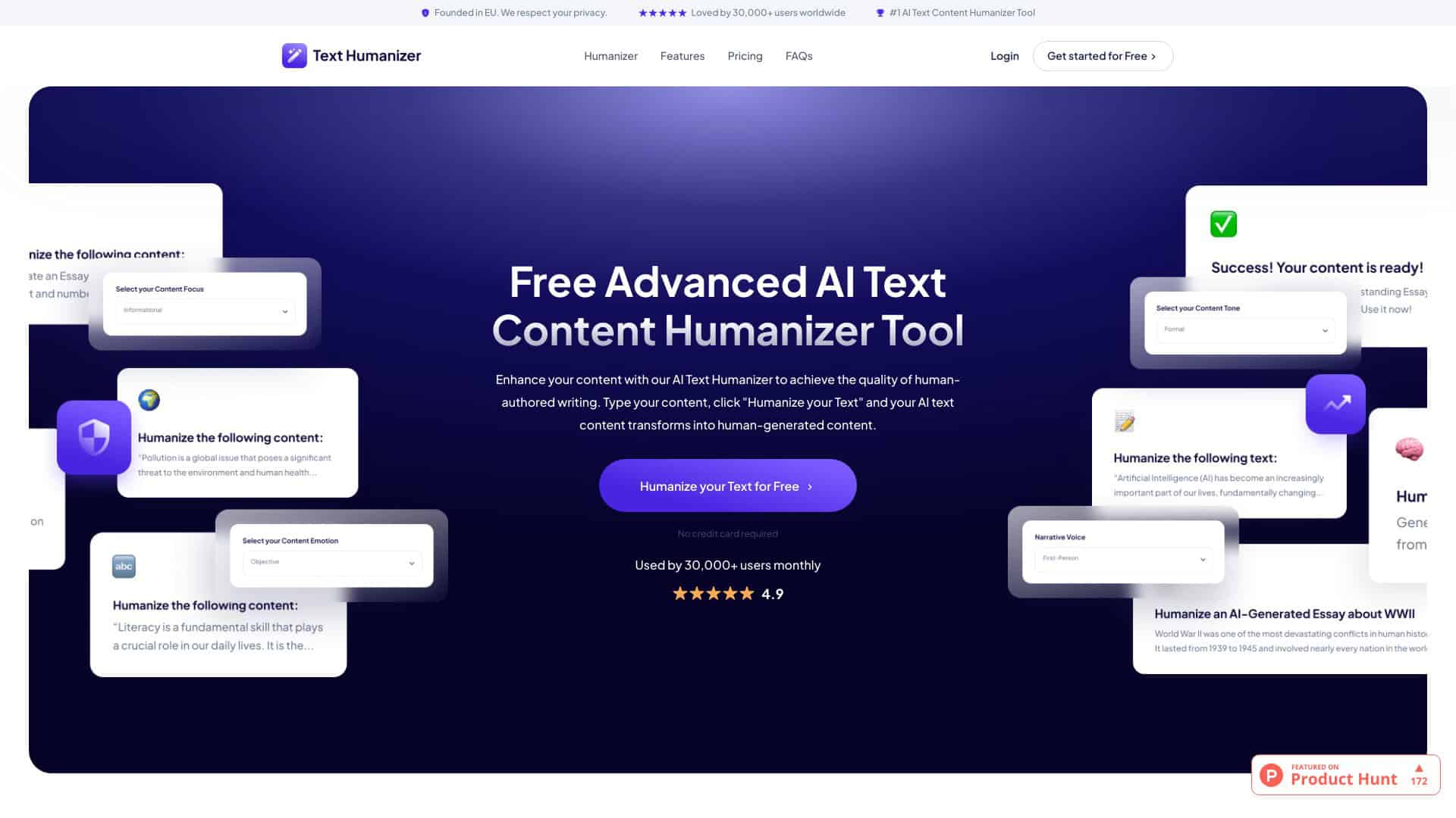 Text Humanizer | Elevate AI Content to Human Quality! | Futureen