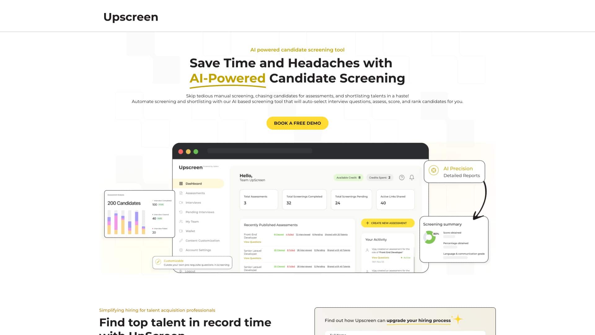 UpScreen | Transform Your Hiring Process with Ease! | Futureen