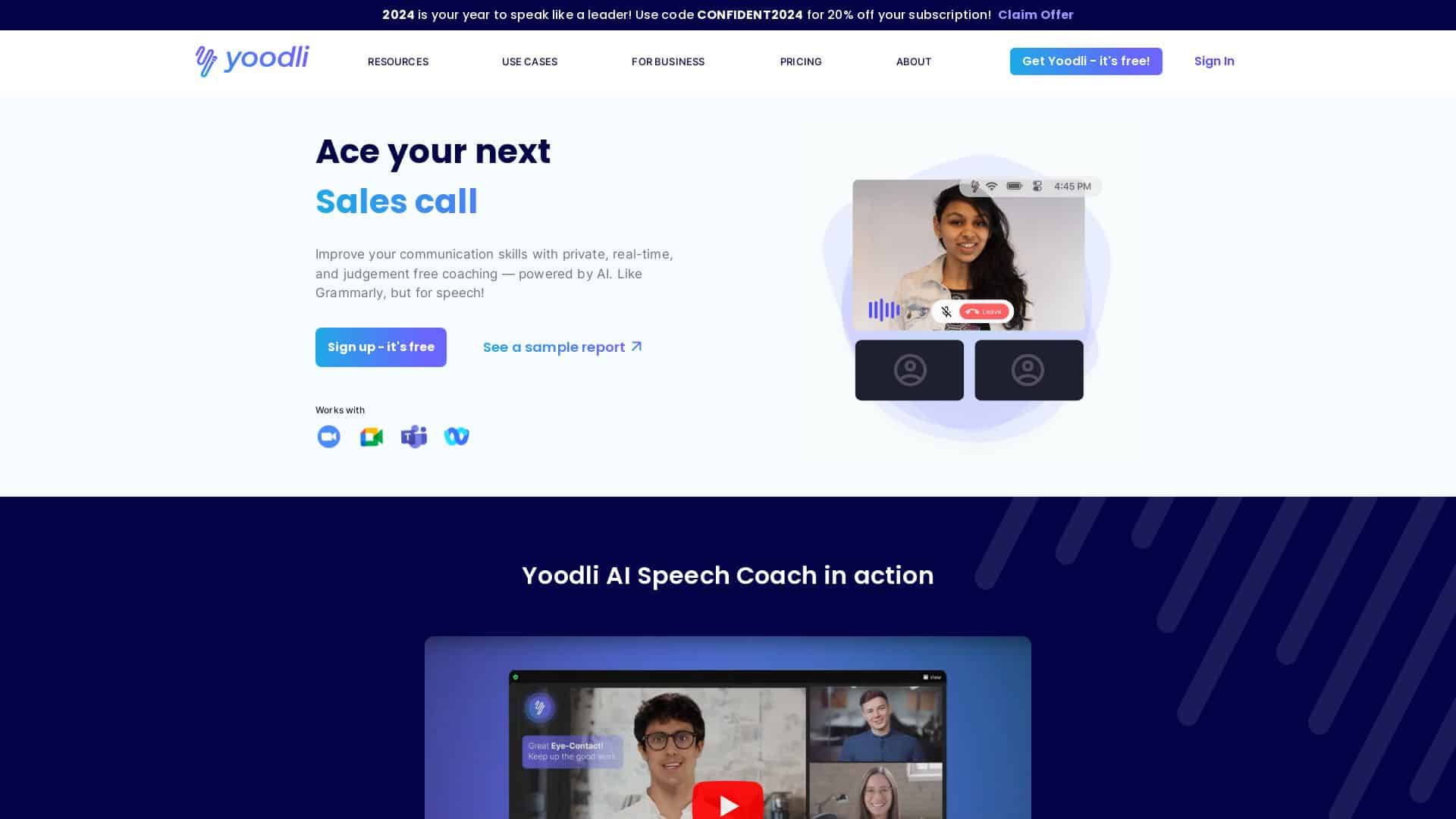 Yoodli | Enhance Communication Skills with AI Coaching | Futureen