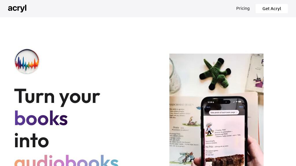 Acryl | Transform Your Child's Books into Engaging Audiobooks | Futureen