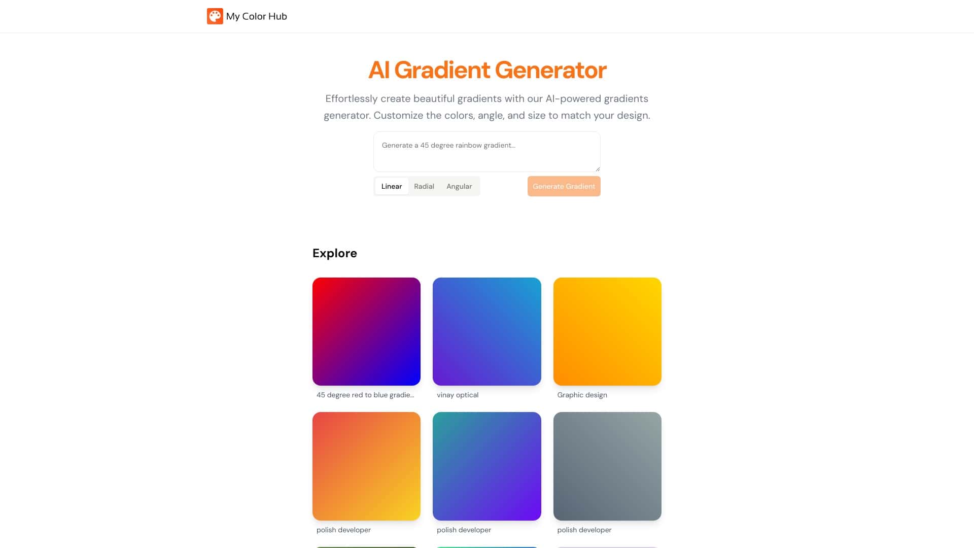 AI Gradient Generator | Effortless Gradients Without Hassle | Futureen