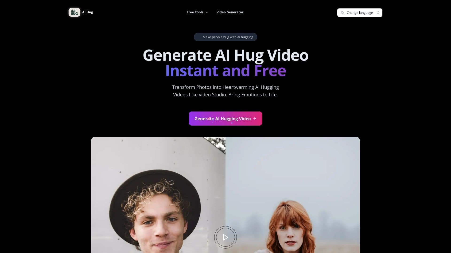 AI Hugging | Turn Static Photos into Hugging Videos Instantly | Futureen