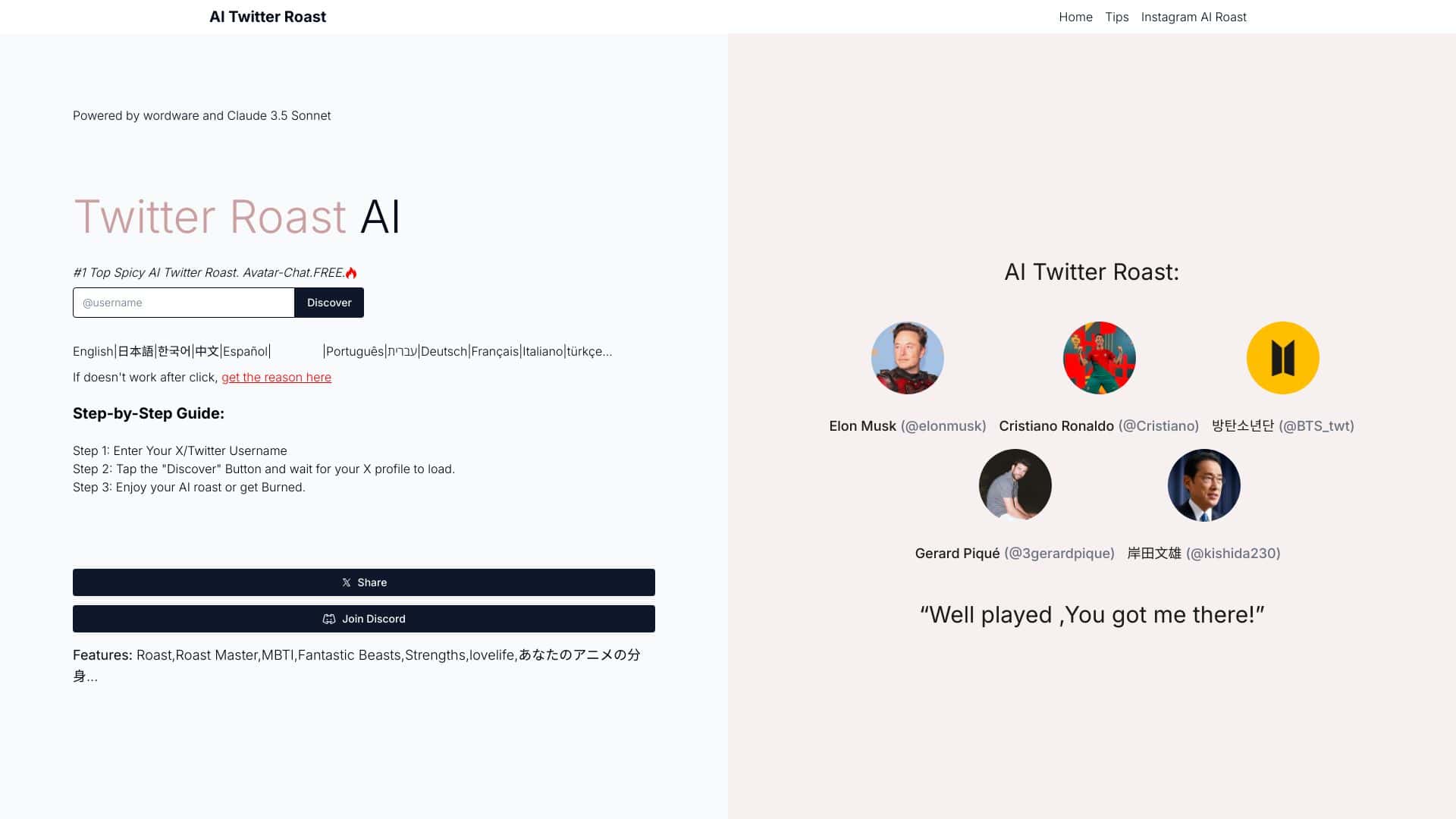 AI Twitter Roast | Create Funny Roasts for Twitter Profiles | Futureen