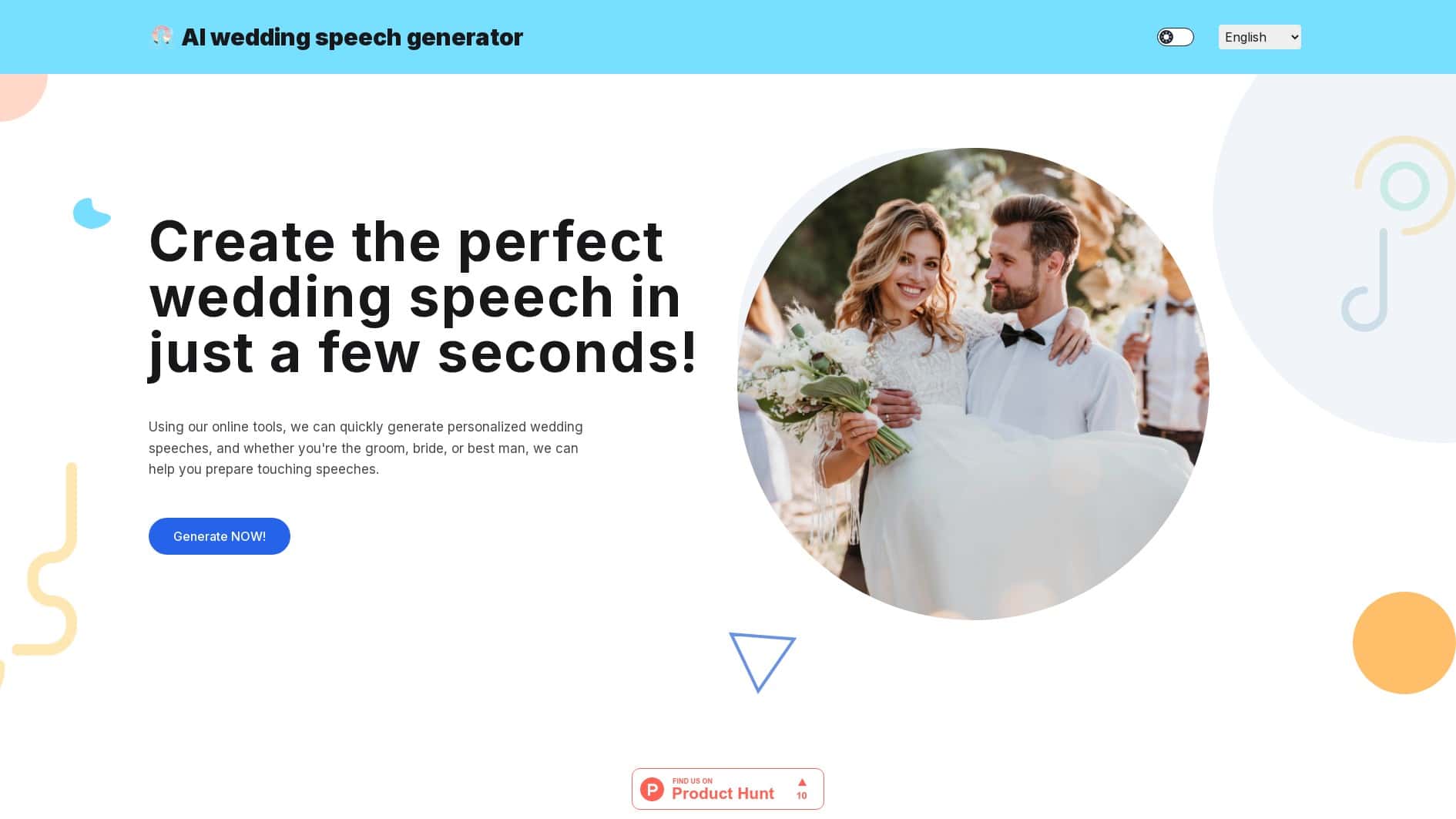 AI Wedding Speech Generator | Craft Heartfelt Speeches Fast | Futureen