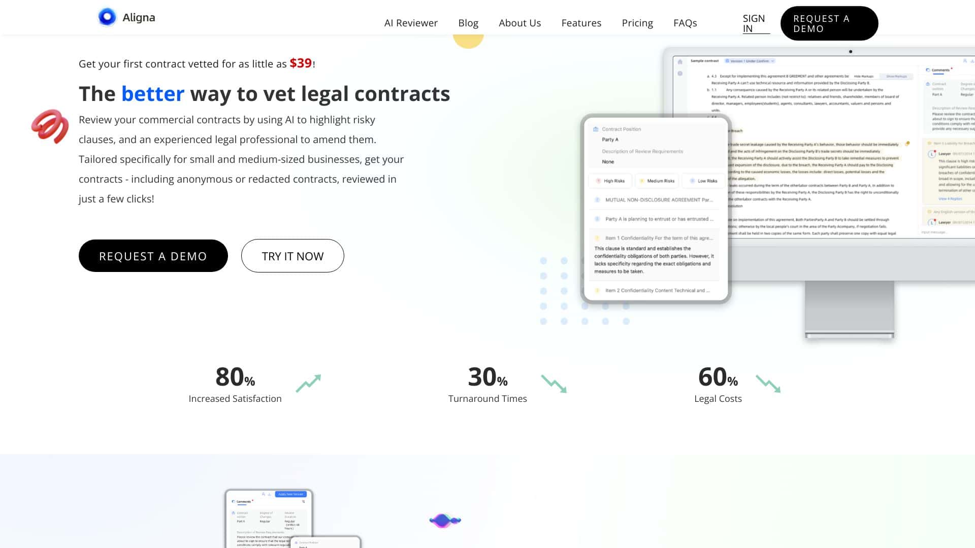 Aligna | Streamline your legal contract vetting process | Futureen
