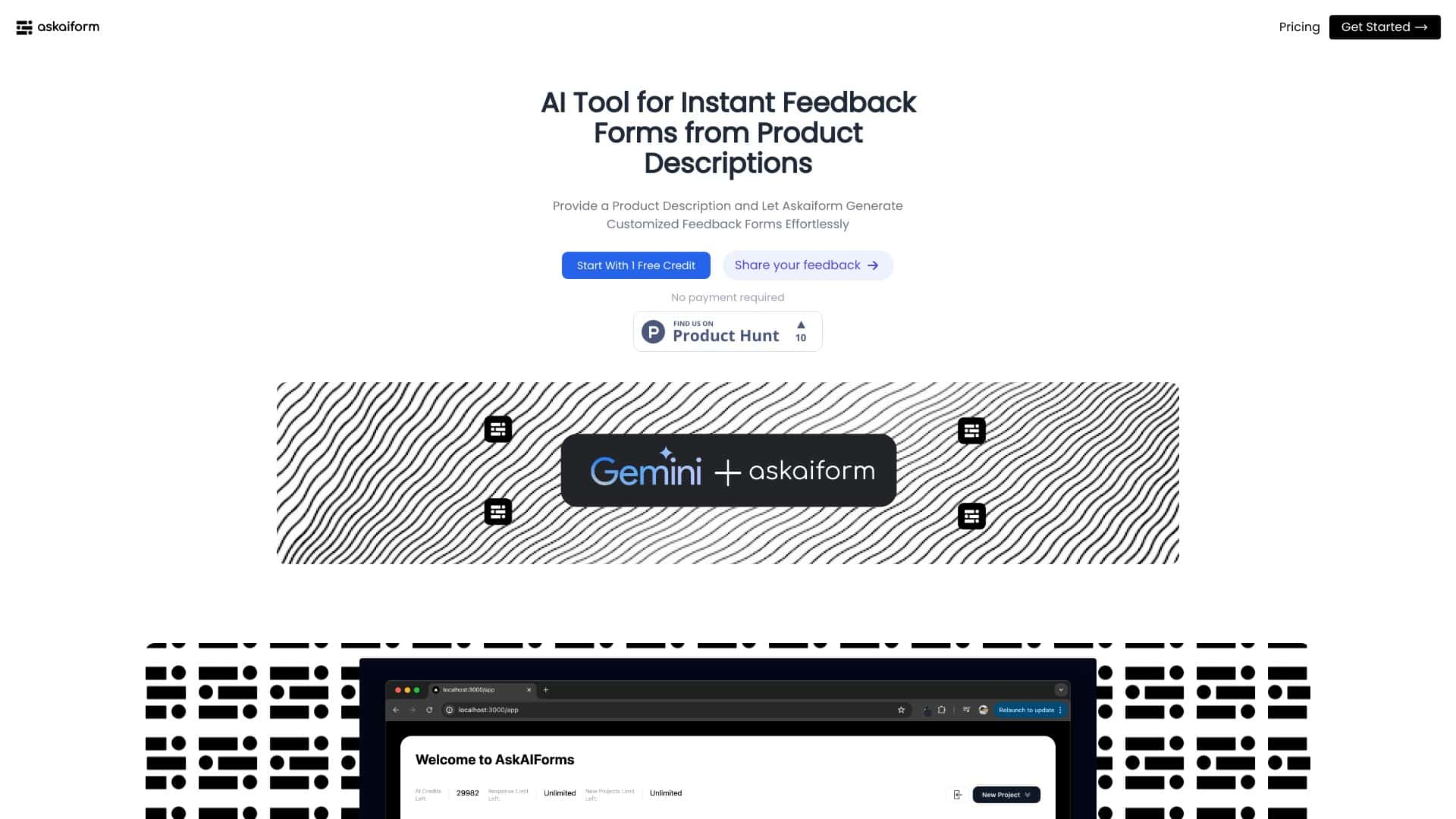 AskAIForm | Instantly Generate Tailored Feedback Forms | Futureen