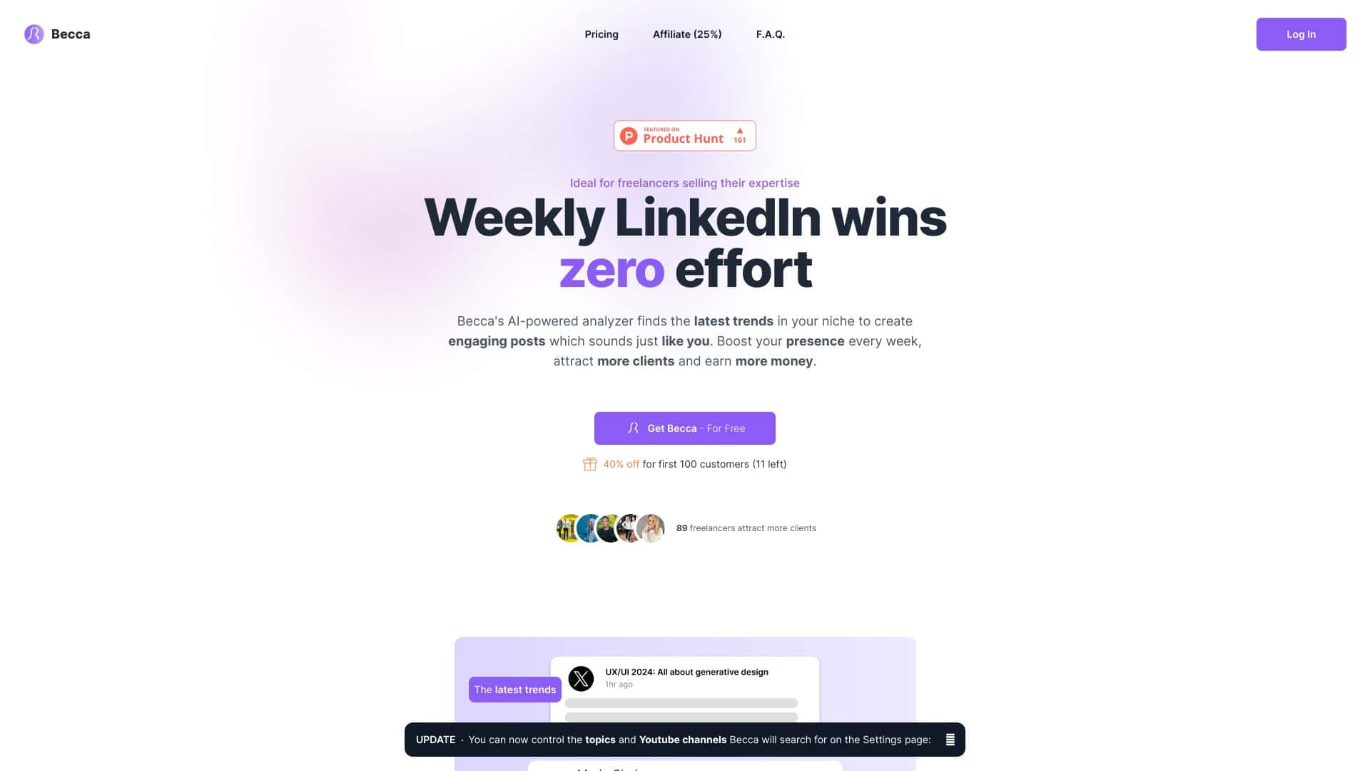 Becca | Effortless Research Insights Made Easy | Futureen