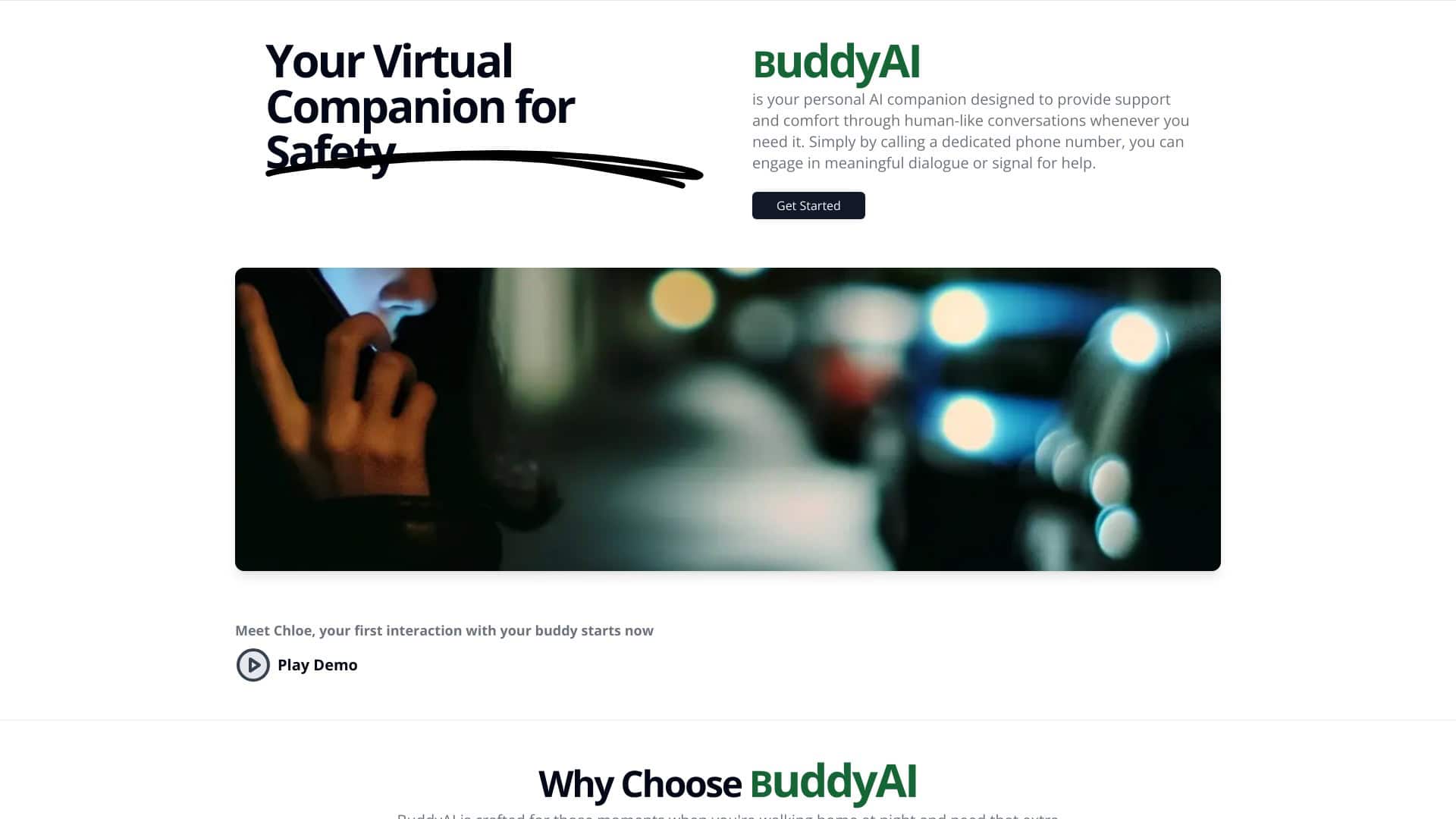 BuddyAI | Your Safe Companion for Solo Walks | Futureen