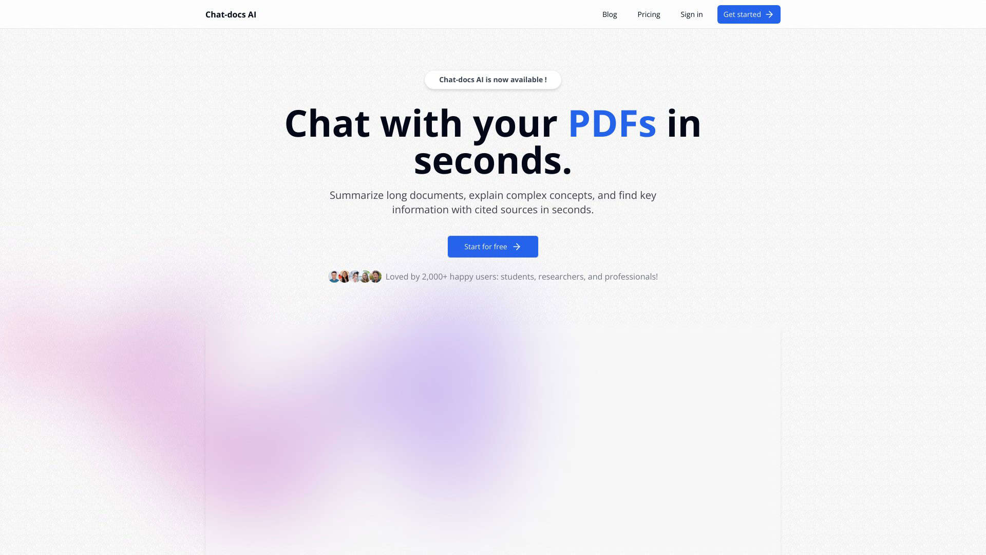 Chat-docs AI | Transforming Documents into Dialogue | Futureen