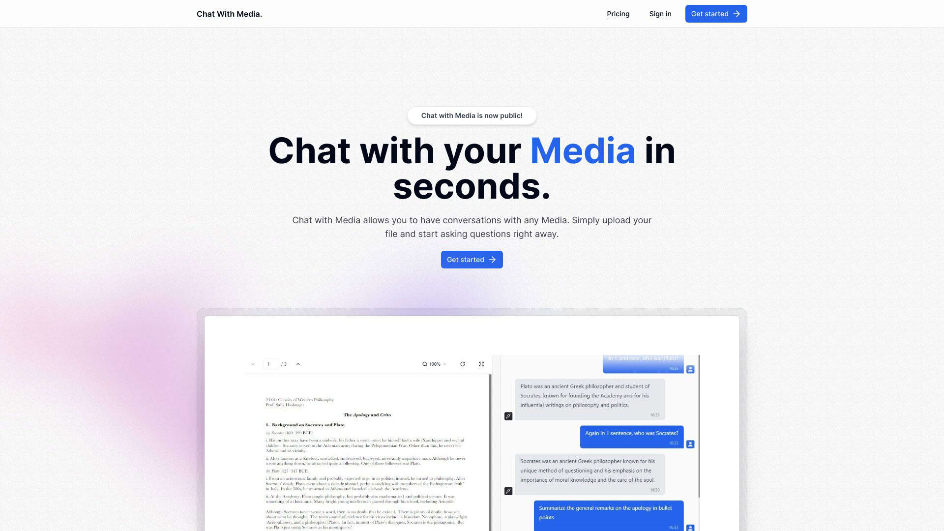 Chat With Media | Transform PDFs into Interactive Conversations! | Futureen