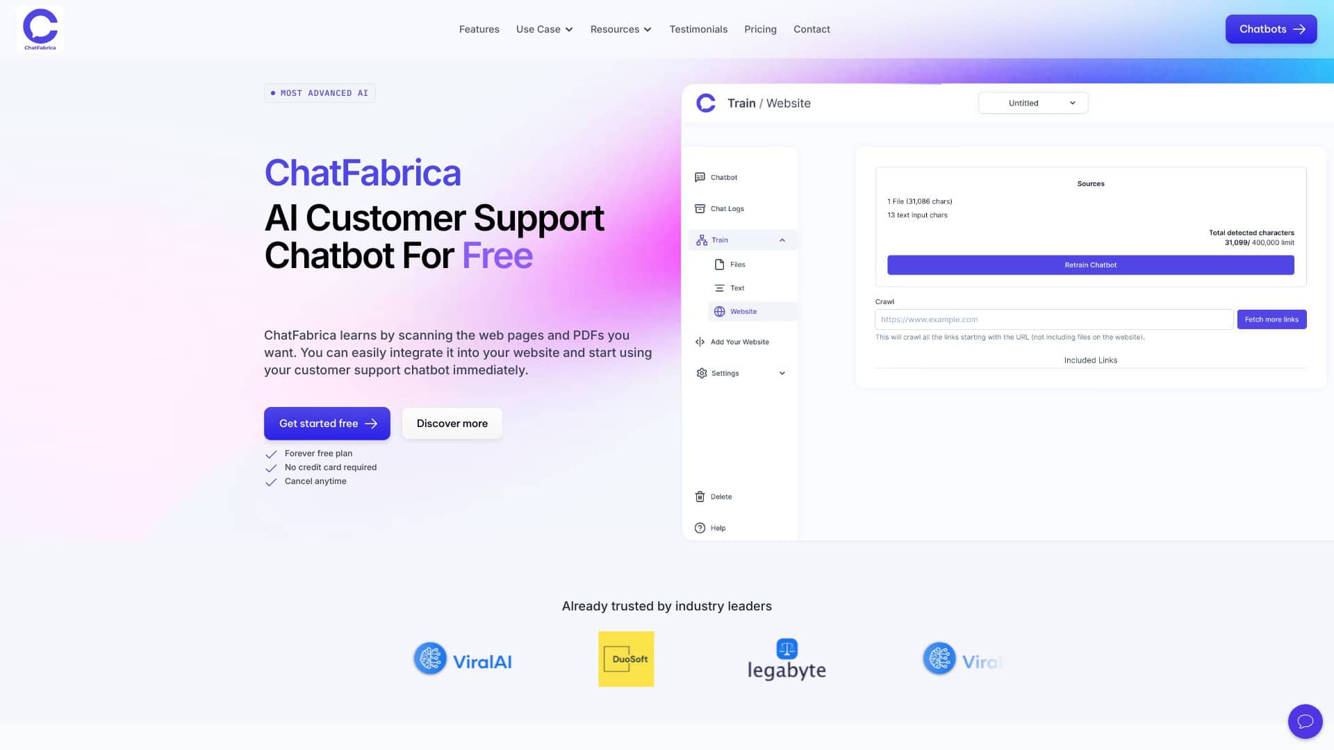 ChatFabrica | Revolutionize Customer Support with AI Chatbots | Futureen