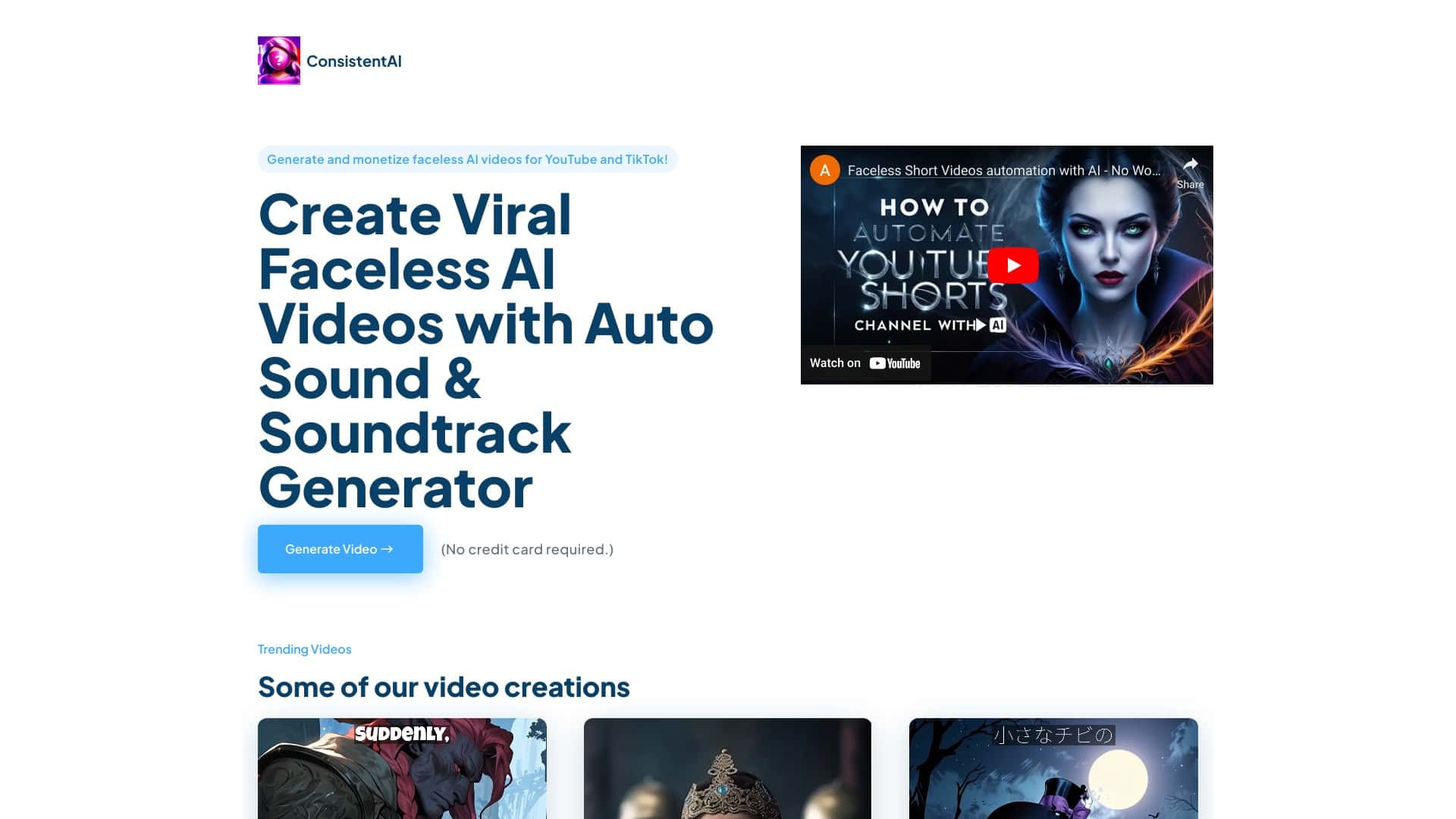 Consistent AI Video | Effortless Faceless Video Creation | Futureen