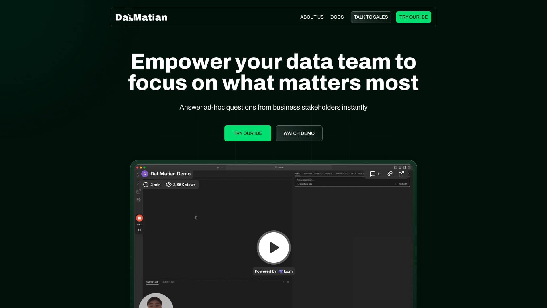 Dalmatian | Increase Your Data Team's Efficiency Now! | Futureen