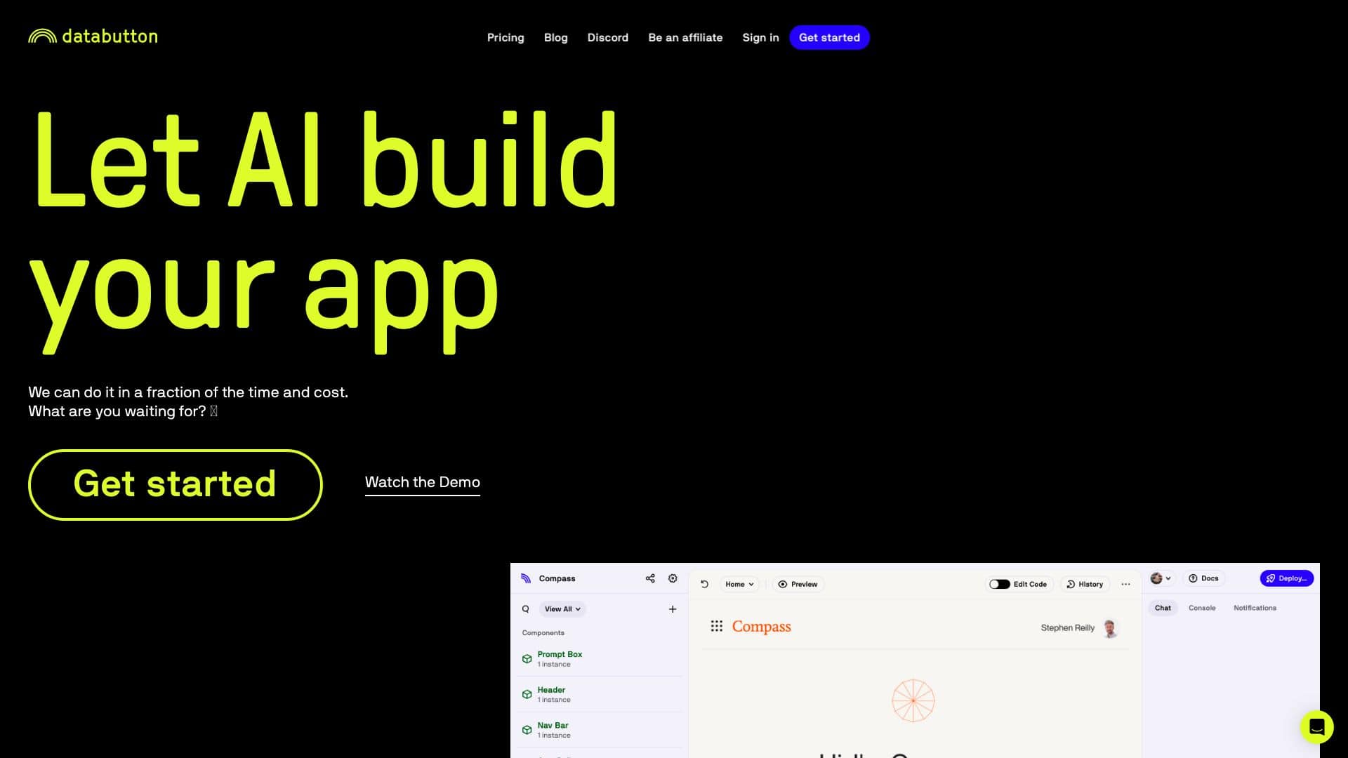 Databutton | Build Your App in Days with AI and No-Code Tools | Futureen
