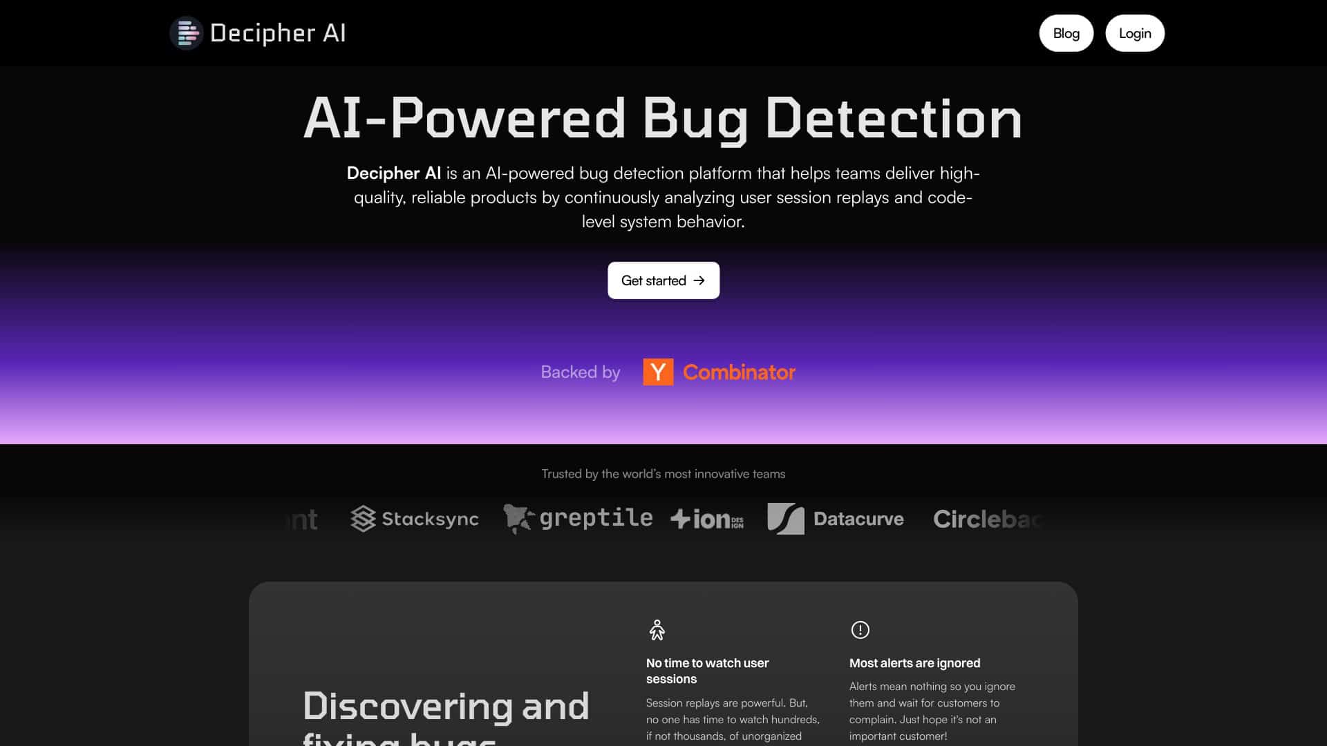Decipher | Revolutionize Bug Tracking with AI Insights | Futureen