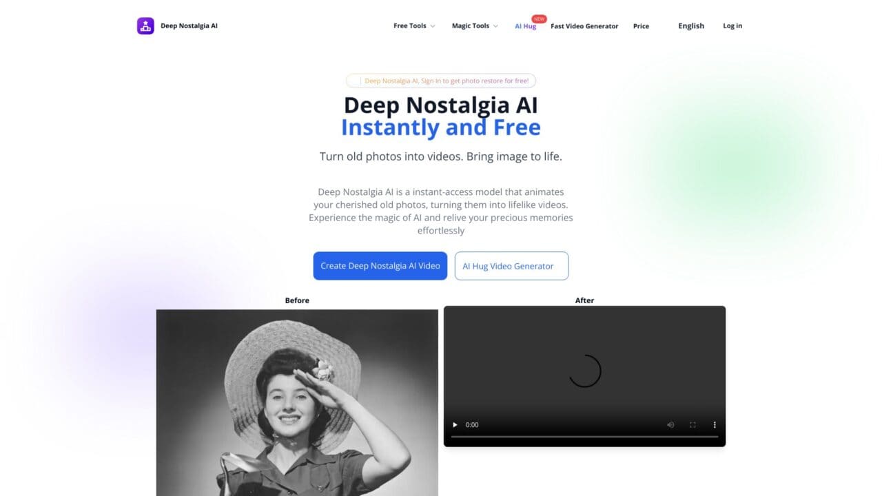 Deep Nostalgia AI | Animate Your Ancestors' Memories | Futureen