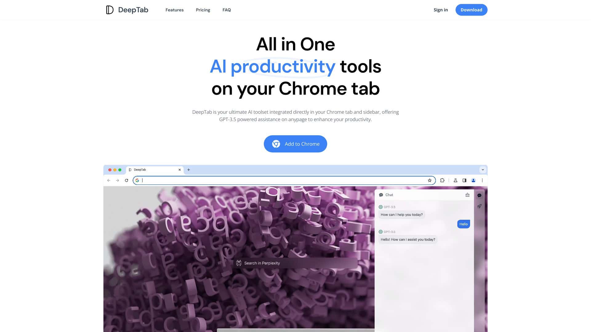 DeepTab | Revolutionize Your Browsing Experience with AI Tools! | Futureen