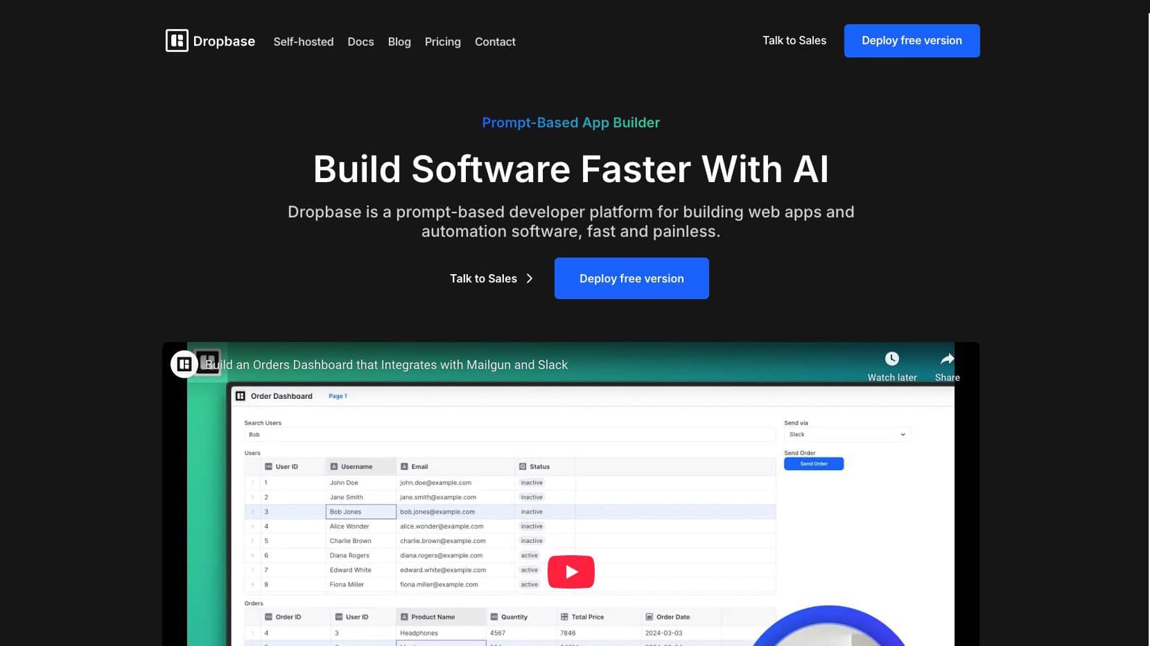 Dropbase | Build Web Apps Faster with AI | Futureen