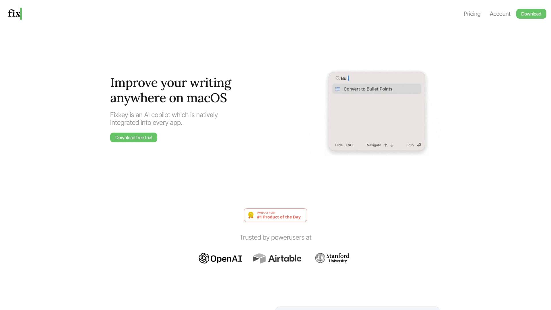 Fixkey | Enhance Your Writing with Instant AI Corrections! | Futureen