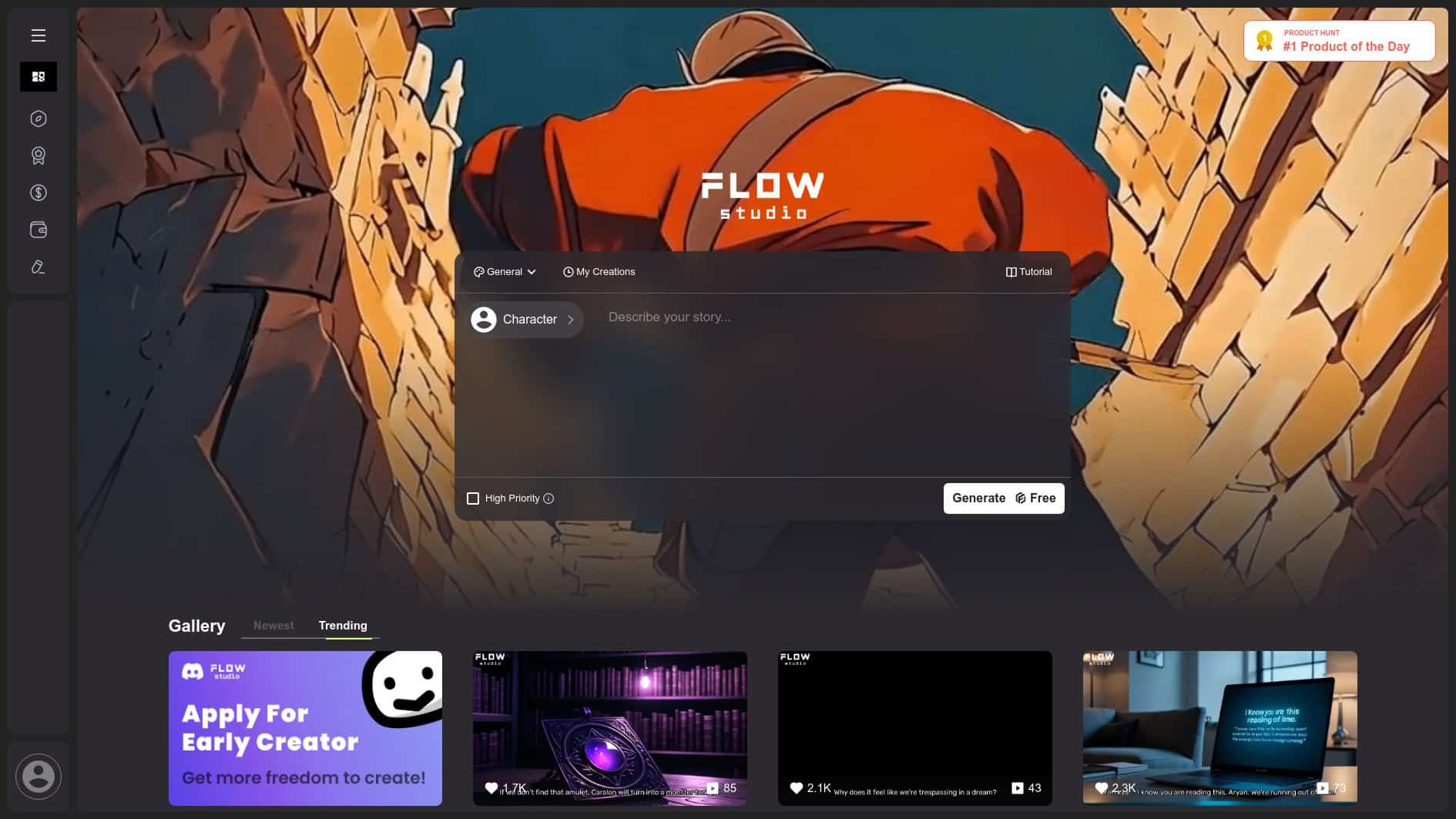 Flow Studio | Create Engaging Short Films from Text Prompts | Futureen