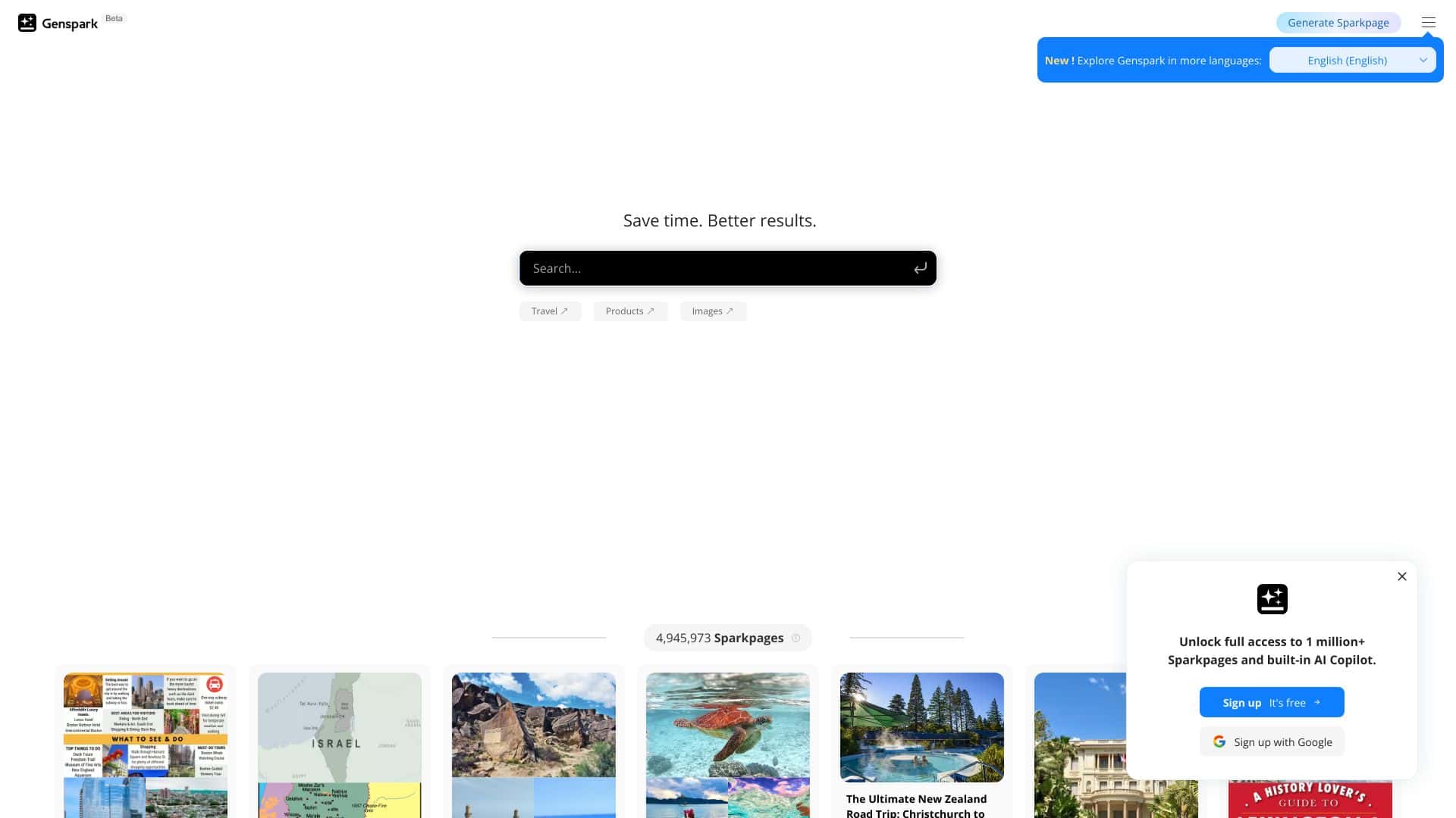 Genspark.ai | AI Search Engine for Real-Time Customized Pages | Futureen