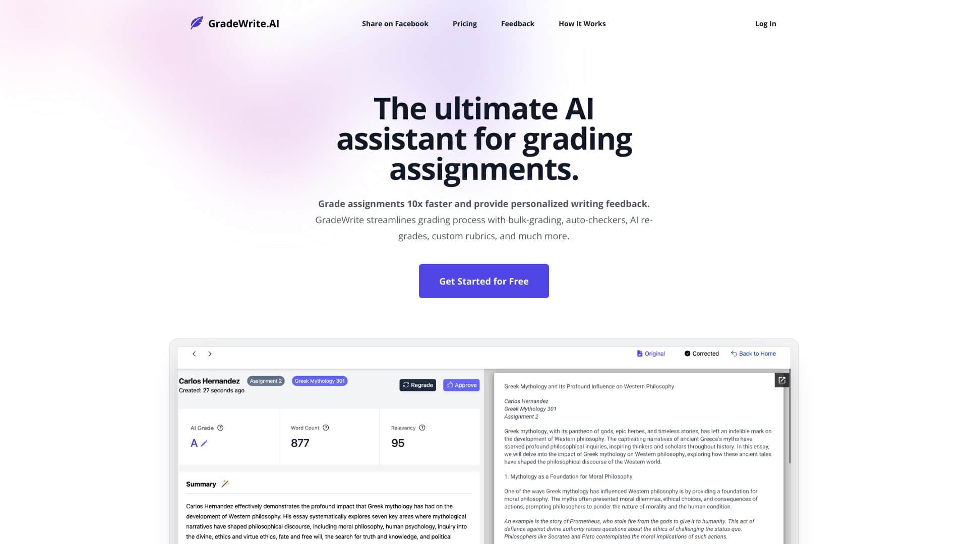 GradeWrite | Revolutionizing Grading Experience | Futureen