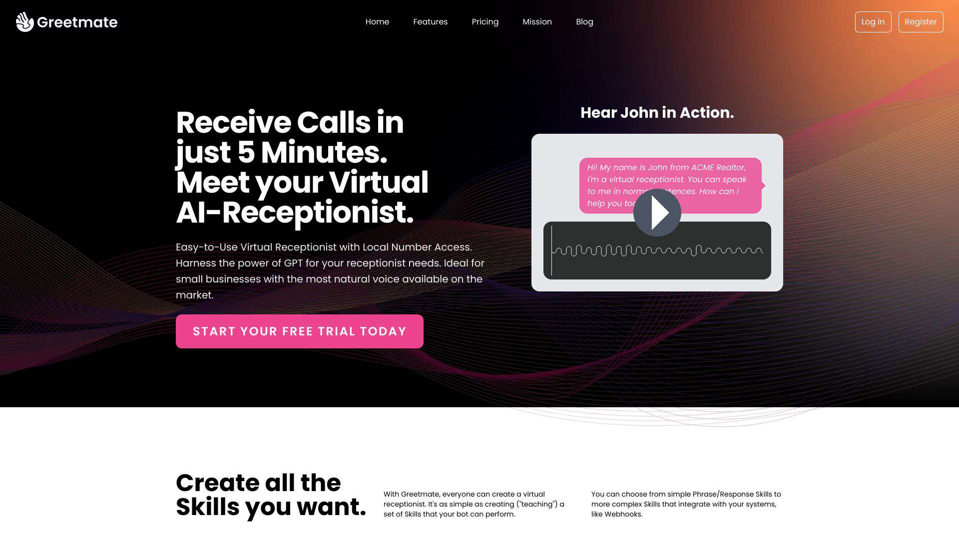 Greetmate | Quick Setup Virtual Receptionist for Small Biz | Futureen