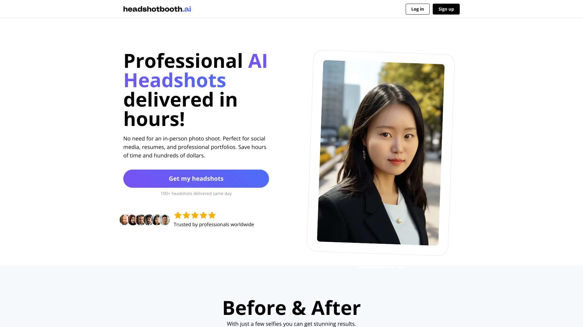 HeadshotBooth.ai | Turn Selfies into Professional Headshots | Futureen