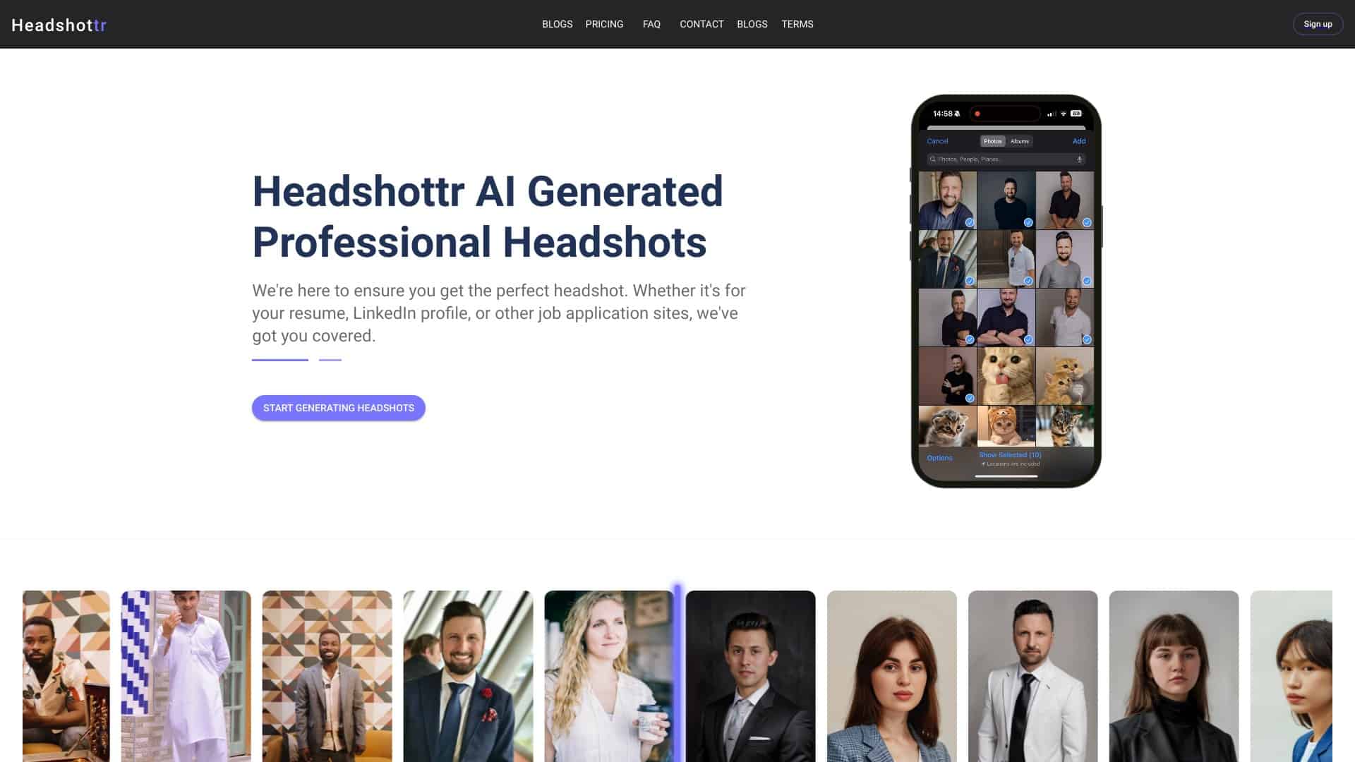 Headshottr | Create AI Headshots in Minutes | Futureen