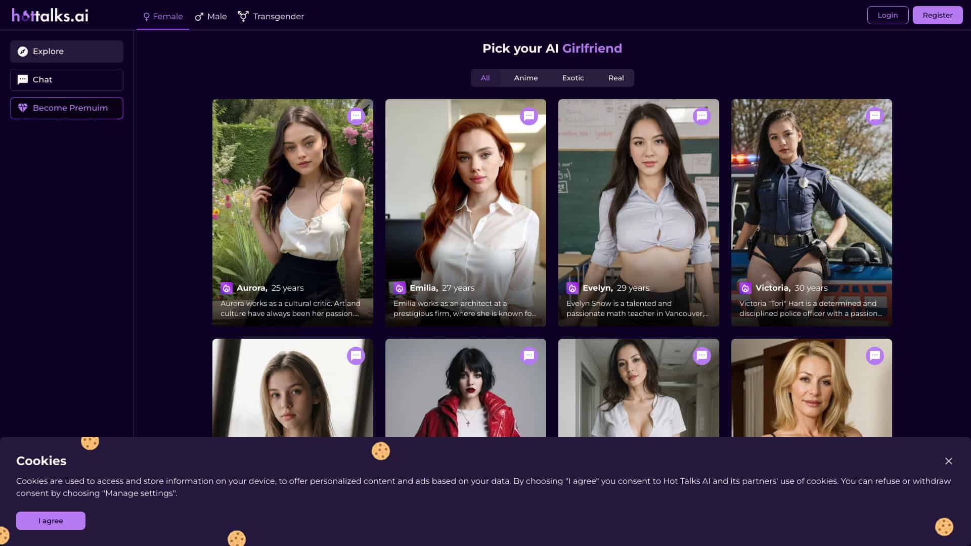 HotTalks | Unleash Your Ideal AI Companion Today | Futureen