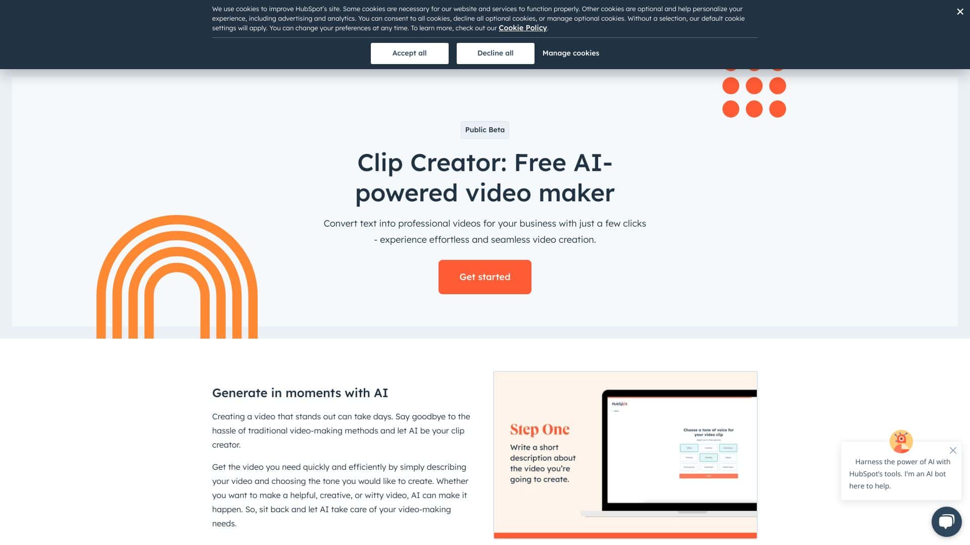HubSpot Clip Creator | Turn Text into Professional Videos | Futureen