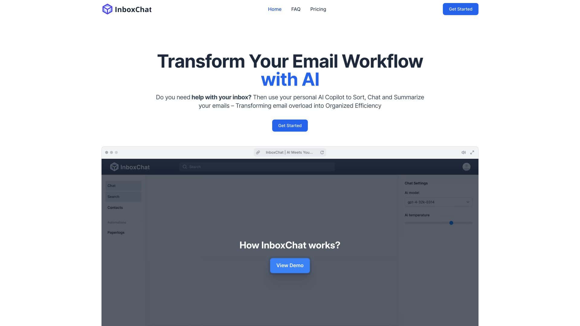 InboxChat | Boost Efficiency with Your Smart Email AI! | Futureen