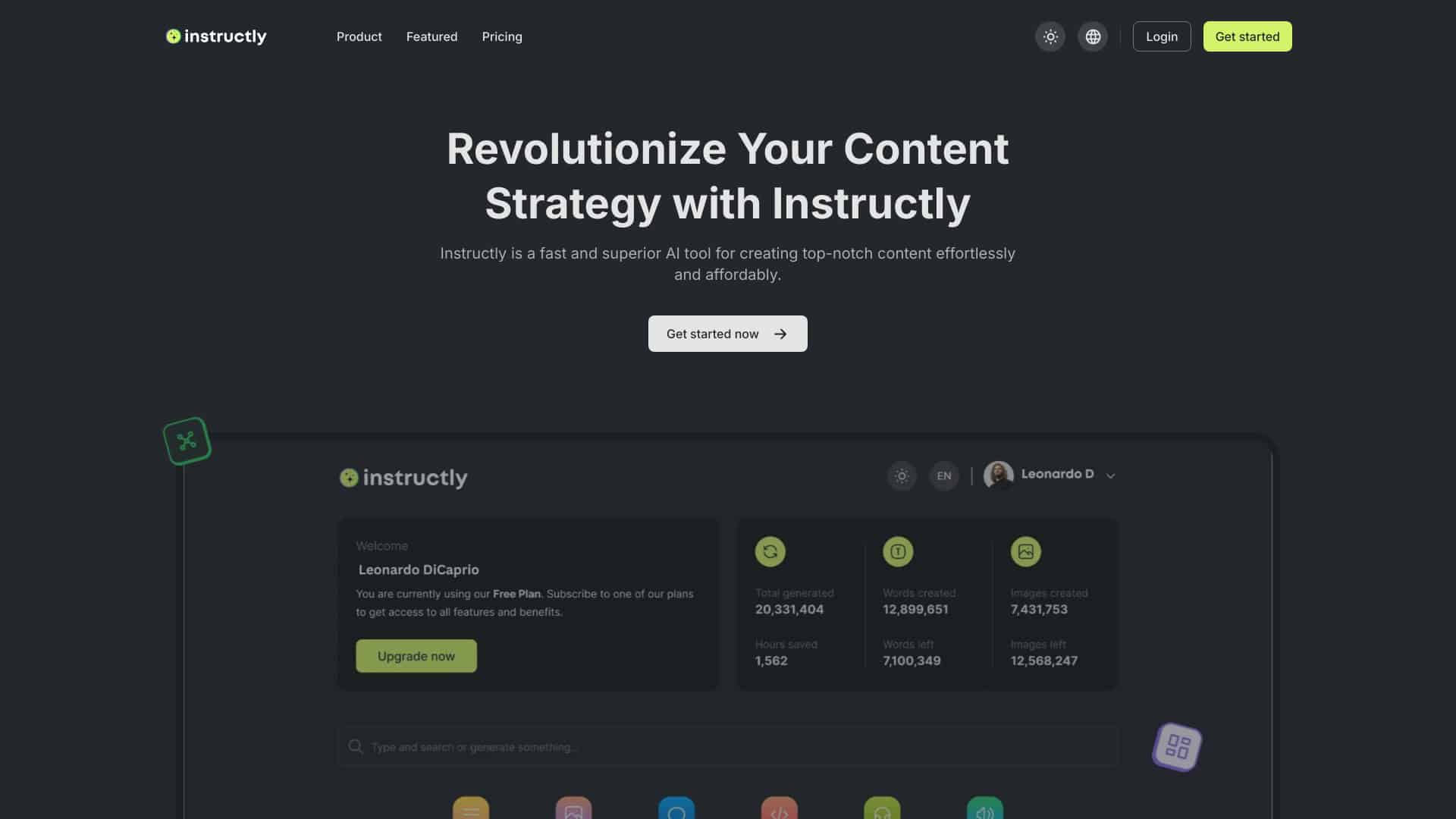 Instructly | Effortless AI-Powered Content Creation Tool | Futureen