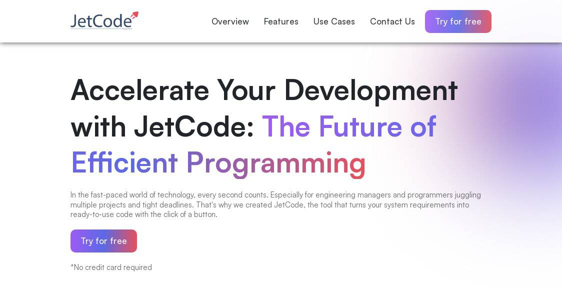 JetCode | Instantly Transform Requirements into Code | Futureen