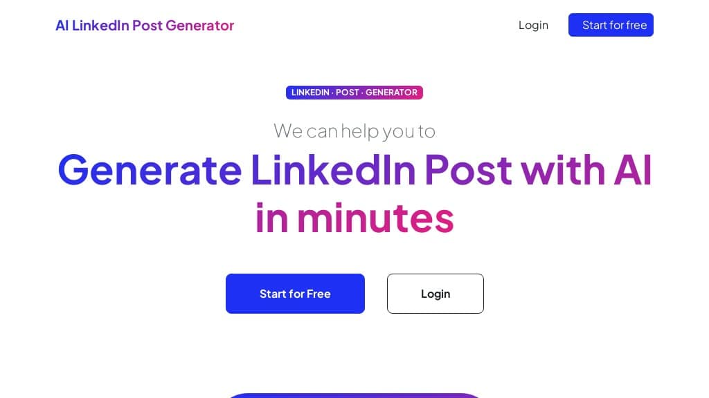 LinkedIn Post Generator AI | Craft Engaging Posts Easily | Futureen