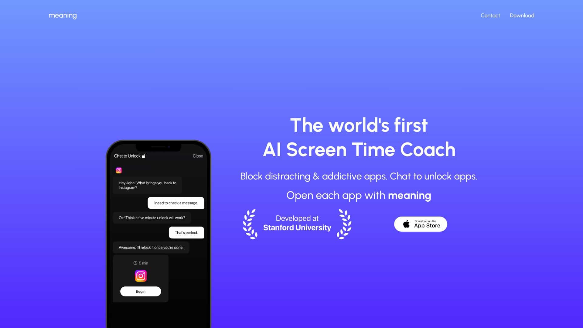 Meaning AI | Your Smart Coach for Screen Time Control | Futureen