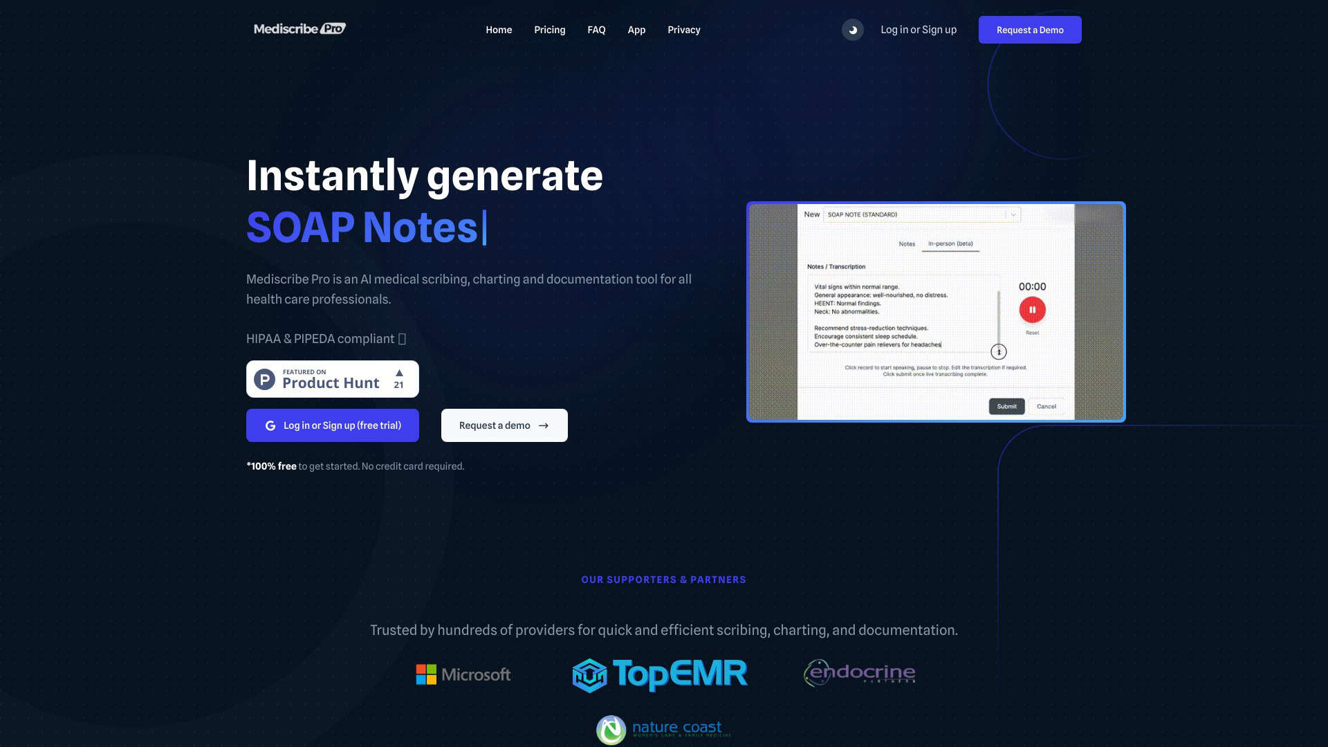 MediScribe Pro | Streamline Your Medical Documentation | Futureen
