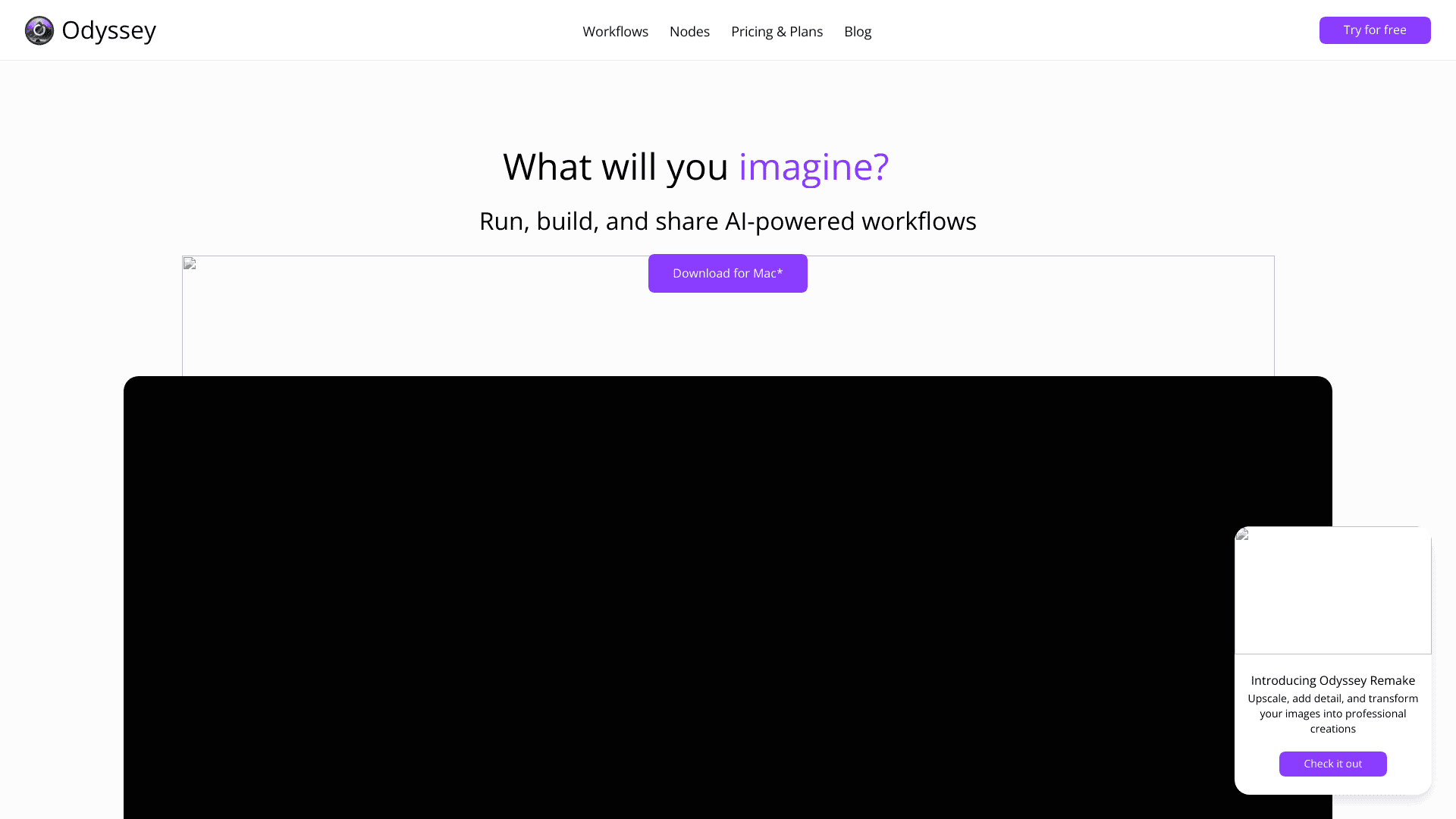 Odyssey | Unlock Creative Potential with AI Automation | Futureen
